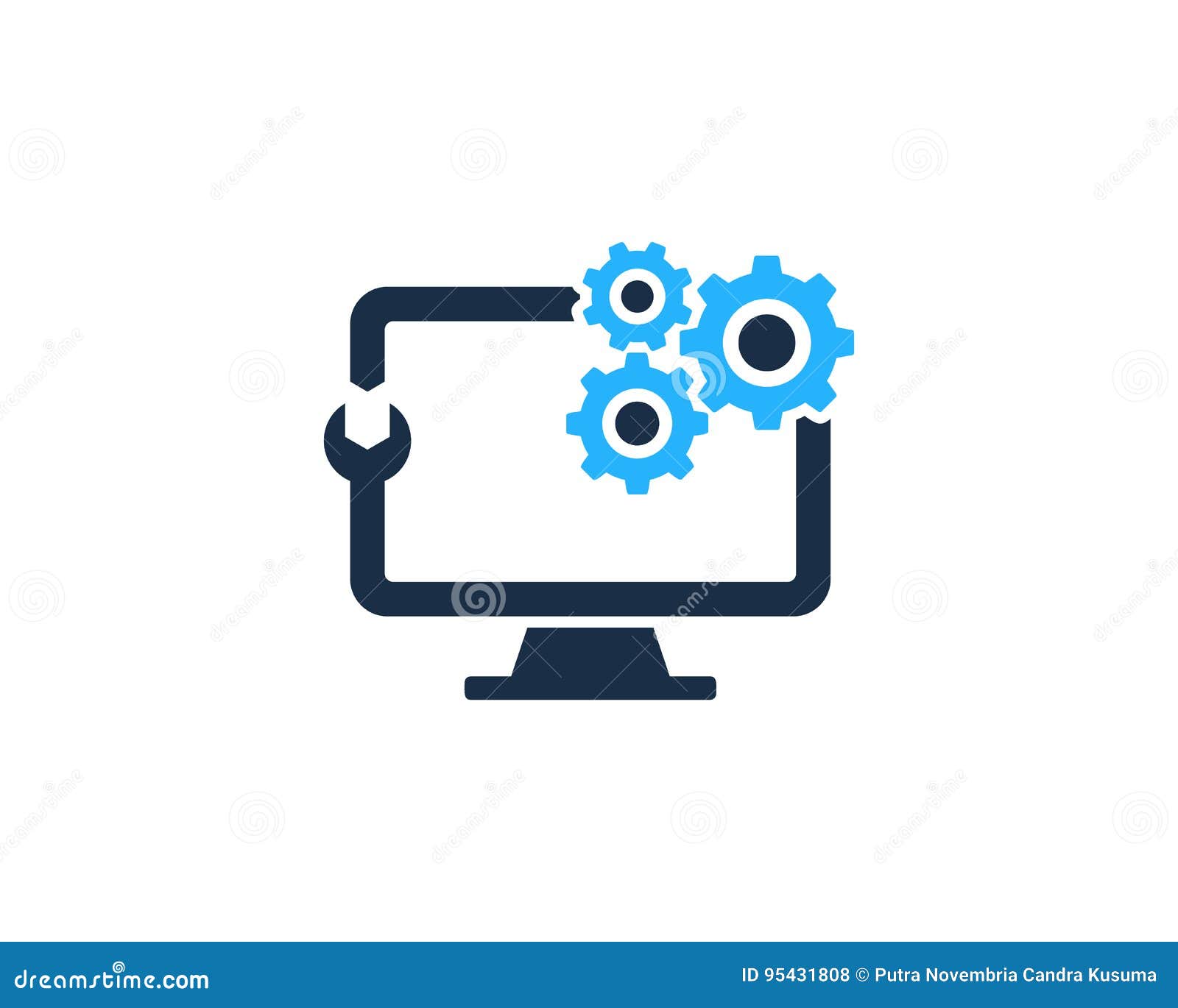 Gear Tool Computer Icon Logo Design Element Stock Vector - Illustration ...