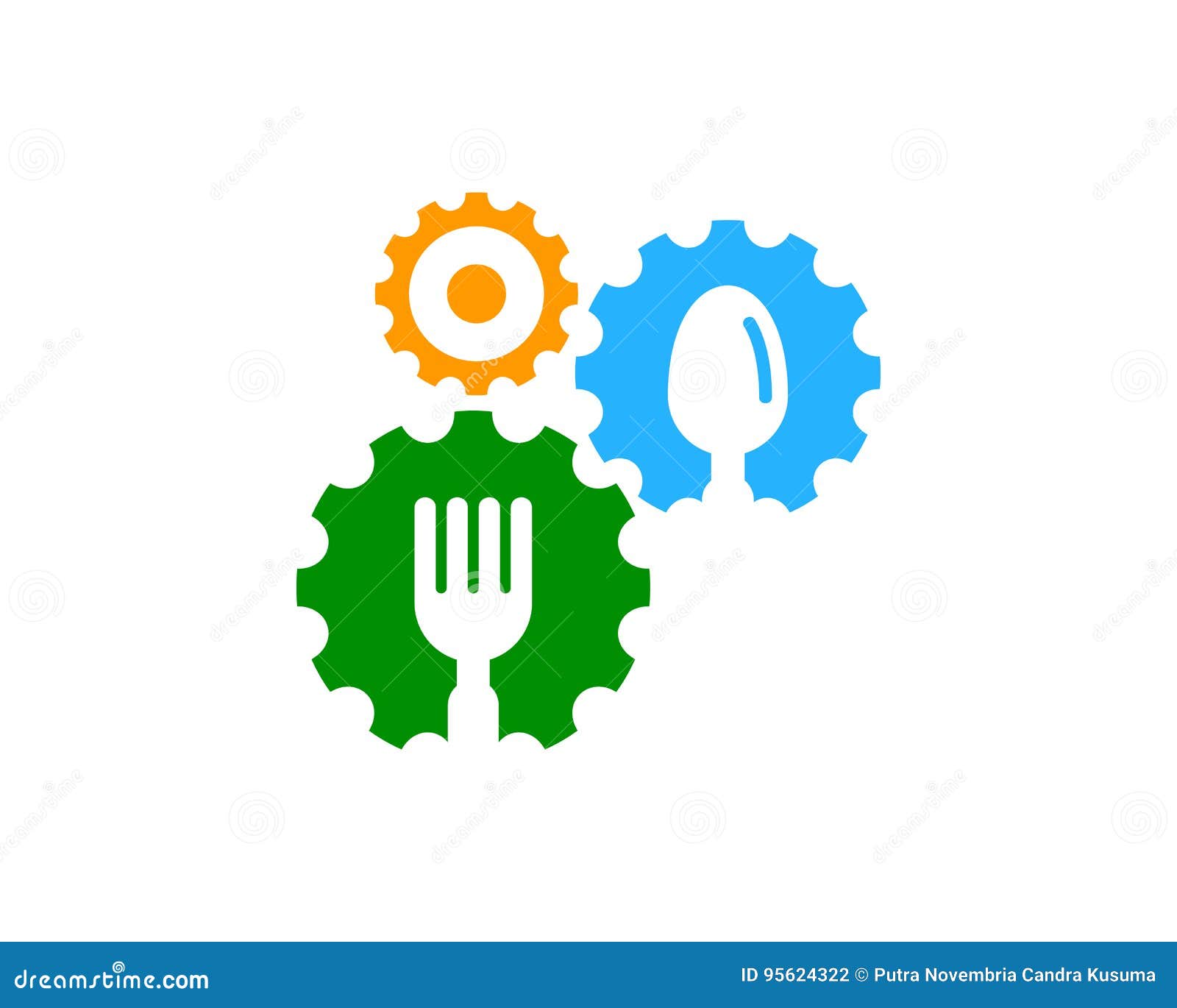 Gear Tool Food Icon Logo Design Element Stock Vector - Illustration of ...