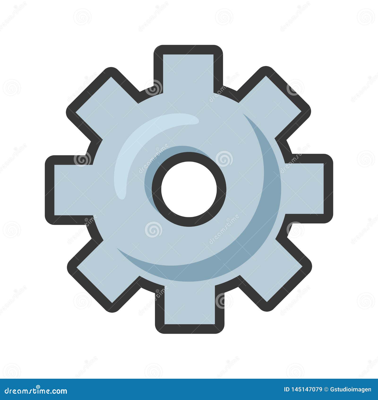 Gear Tool Logo Cartoon Vector | CartoonDealer.com #97407031