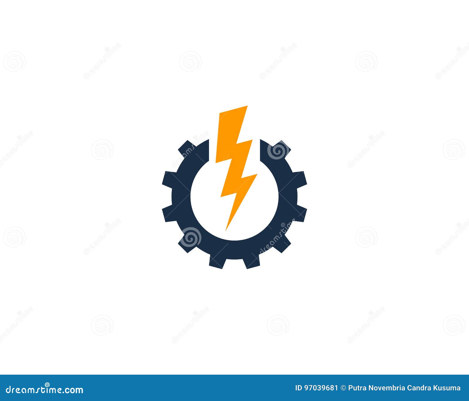 Gear Tool Power Energy Icon Logo Design Element Stock Vector ...