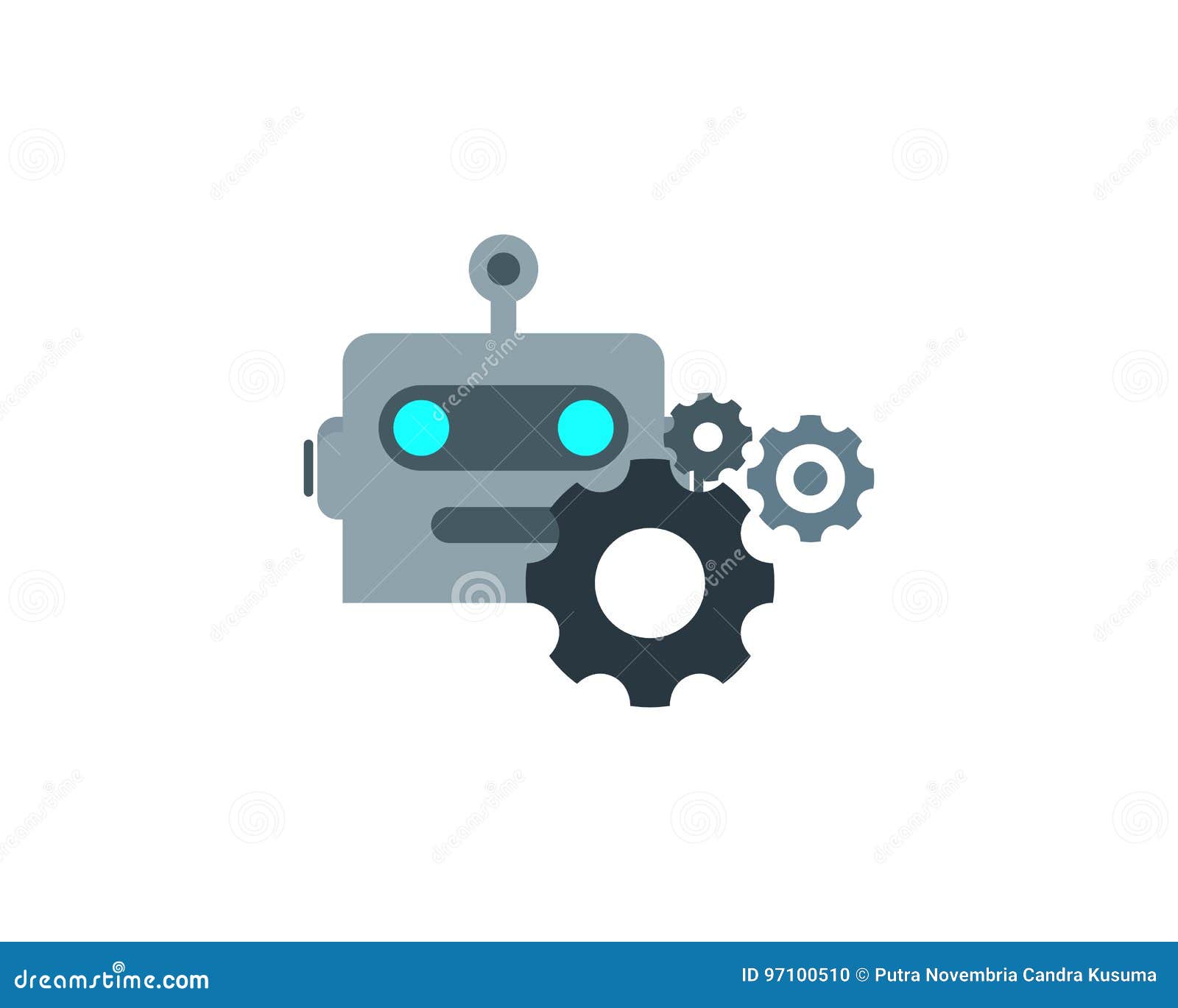 Gear Tool Robot Icon Logo Design Stock Vector - Illustration of ...
