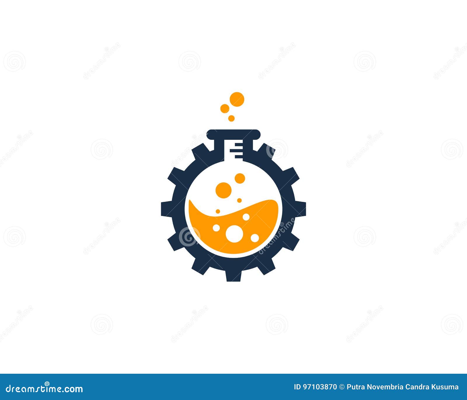 Gear Tool Science Lab Icon Logo Design Element Stock Vector ...