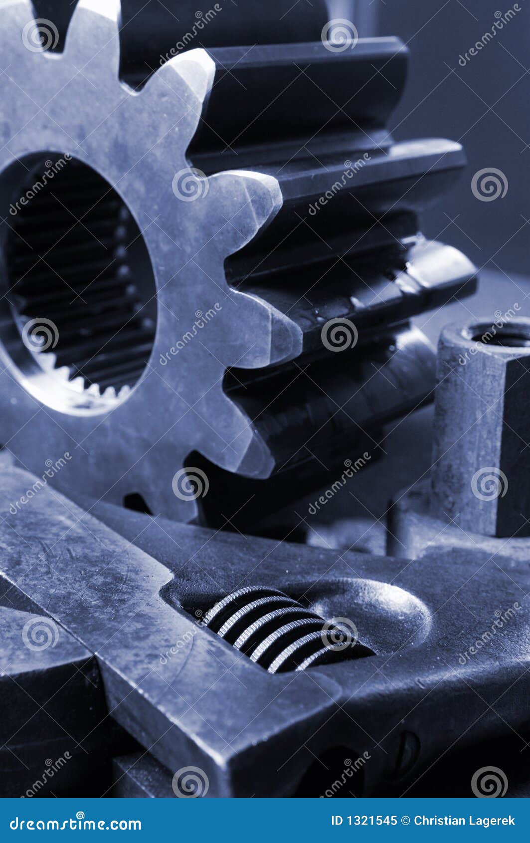 Gear and tools stock image. Image of conceptual, machinery - 1321545