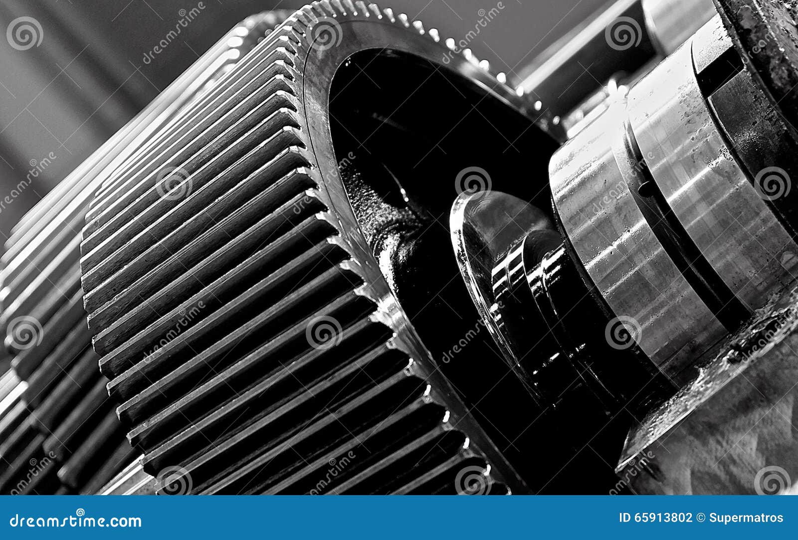 The gear train in the gear stock photo. Image of speed - 65913802
