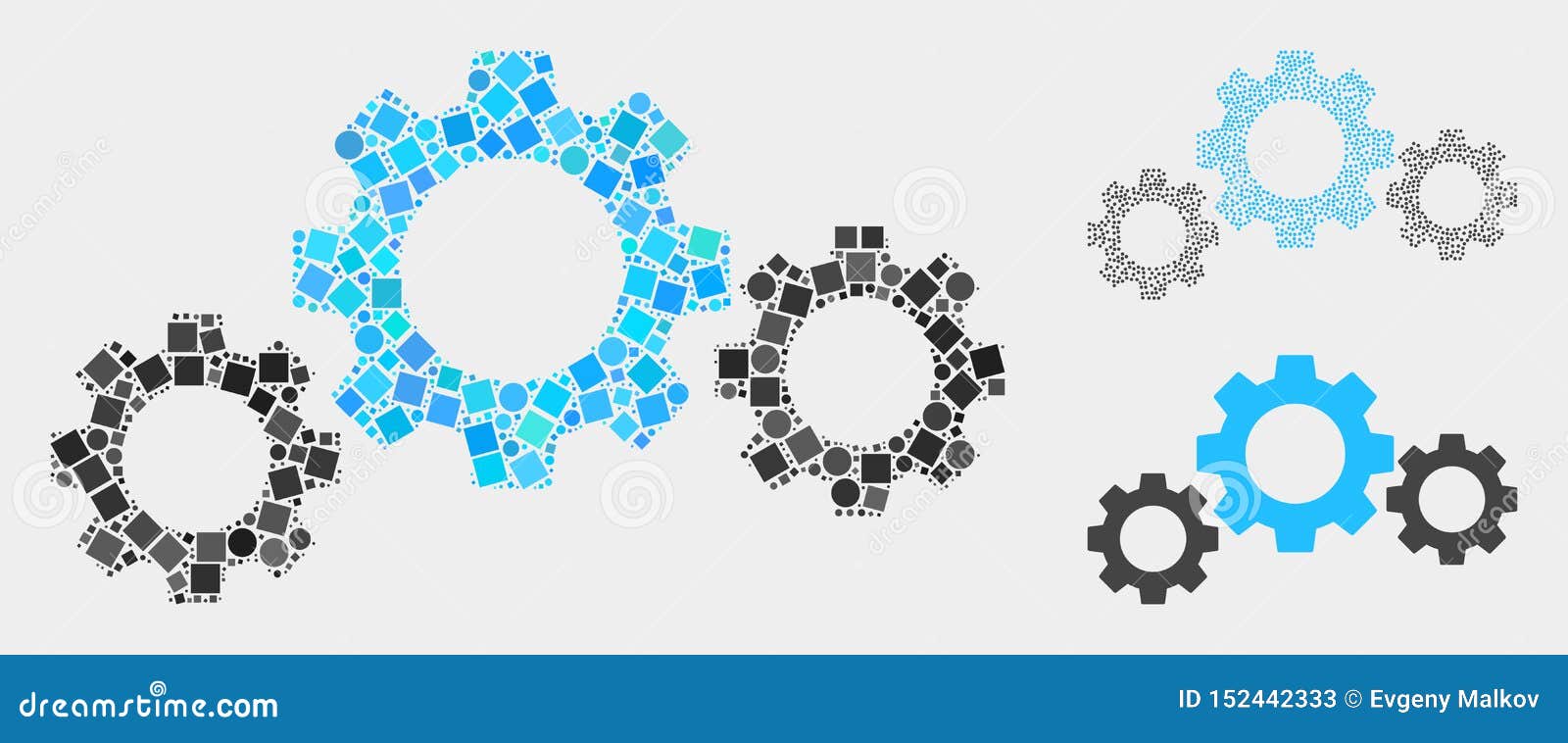 Gear Mosaics Stock Illustrations – 31 Gear Mosaics Stock Illustrations ...