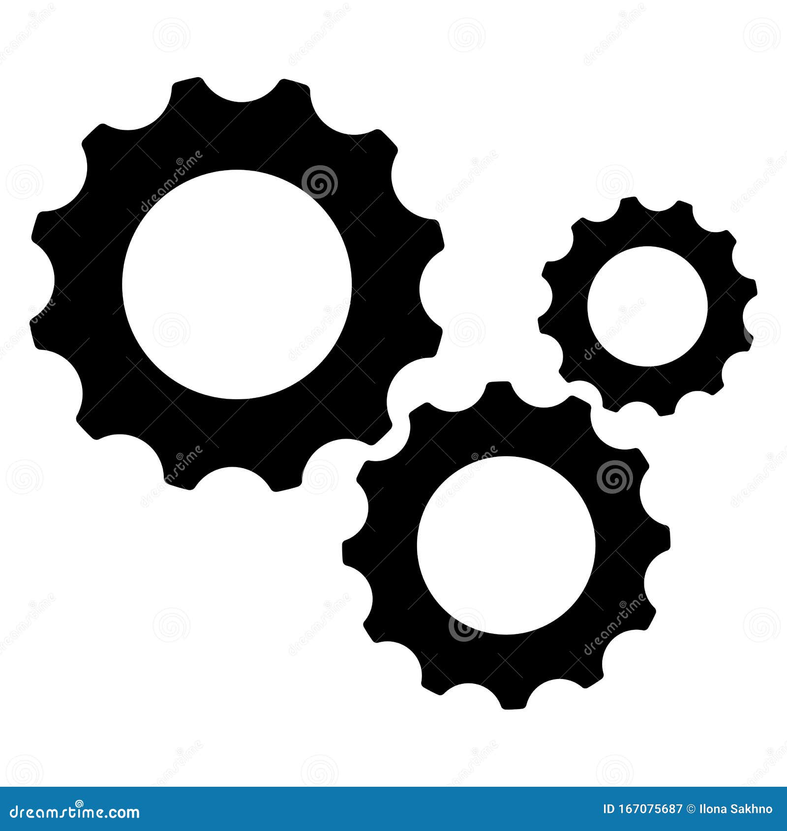 Gear Vector Icon. Continuous Running Gear Concept of Organizational ...