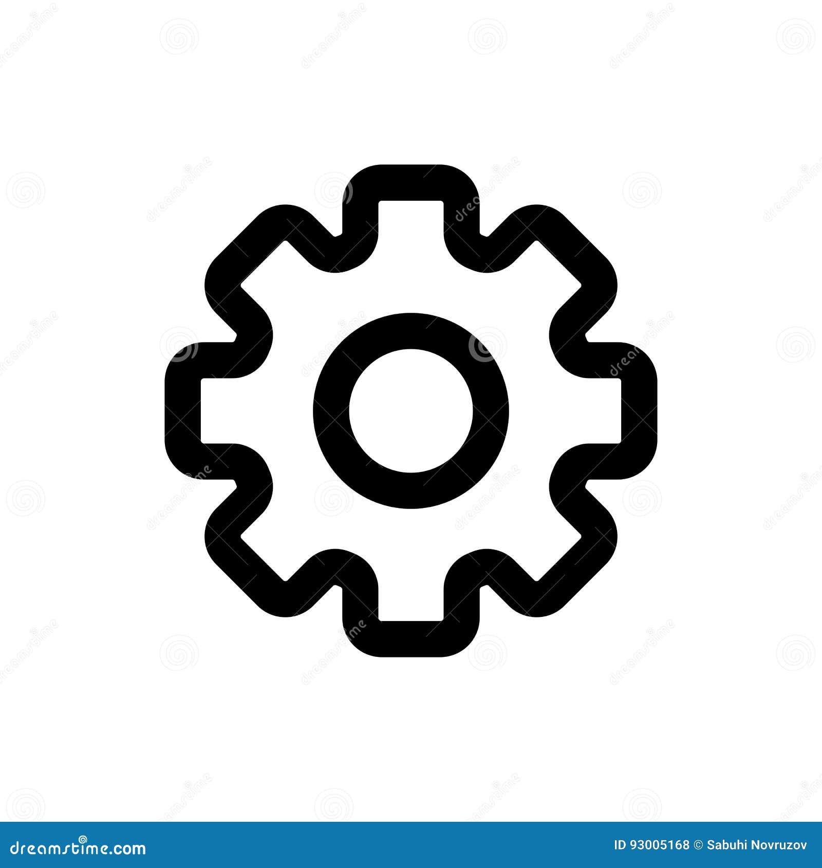 Gear Vector Icon. Gears Illustration. Outline Linear Icon Stock Vector ...