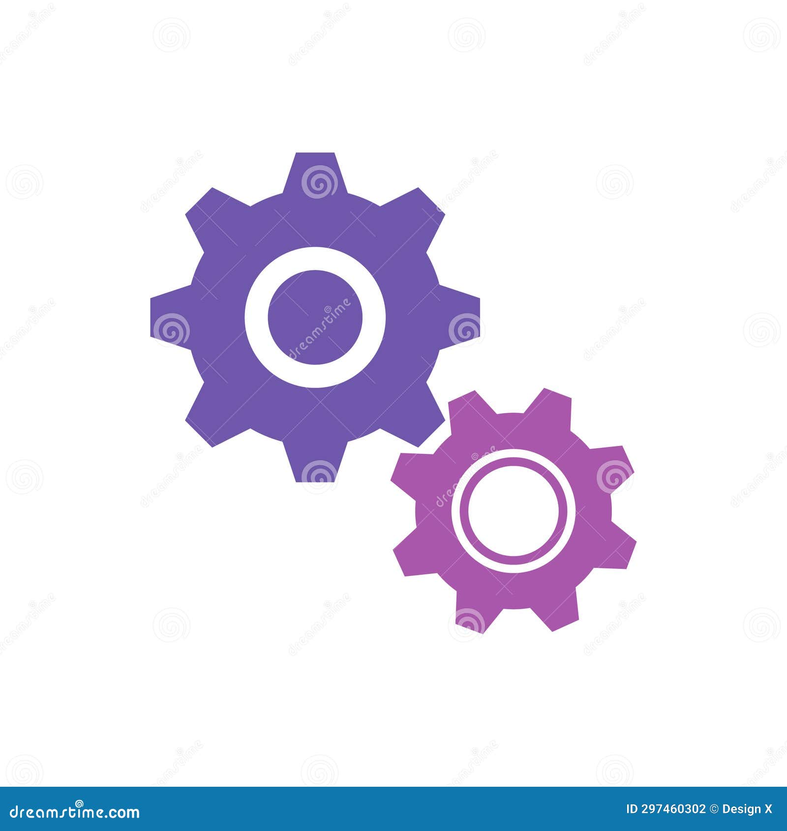 Gear Vector Icon Illustration Mind Thinking Machine Illustration ...