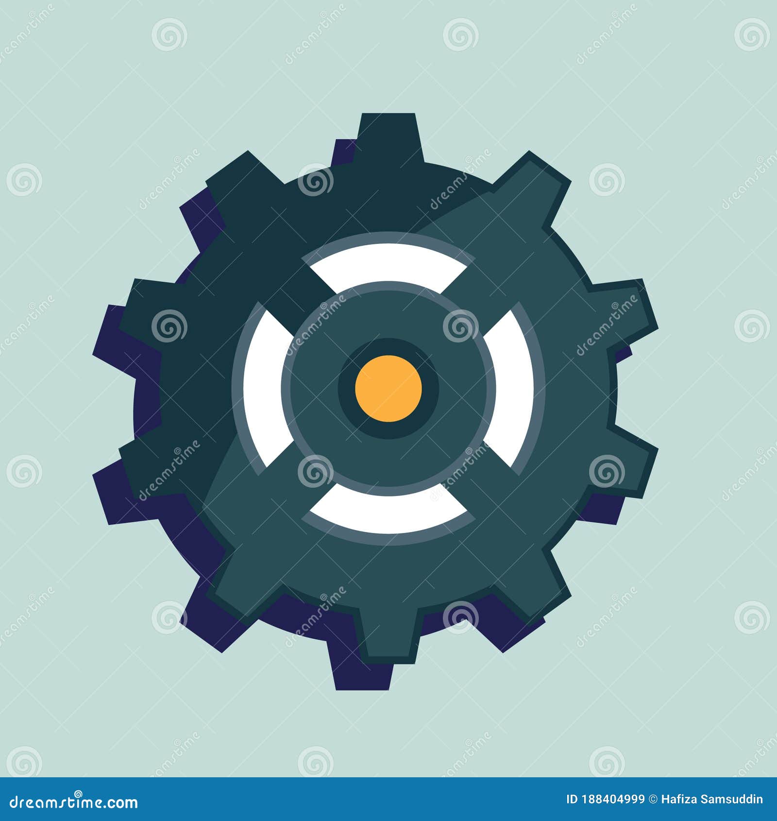 Gear. Vector Illustration Decorative Design Stock Vector - Illustration ...