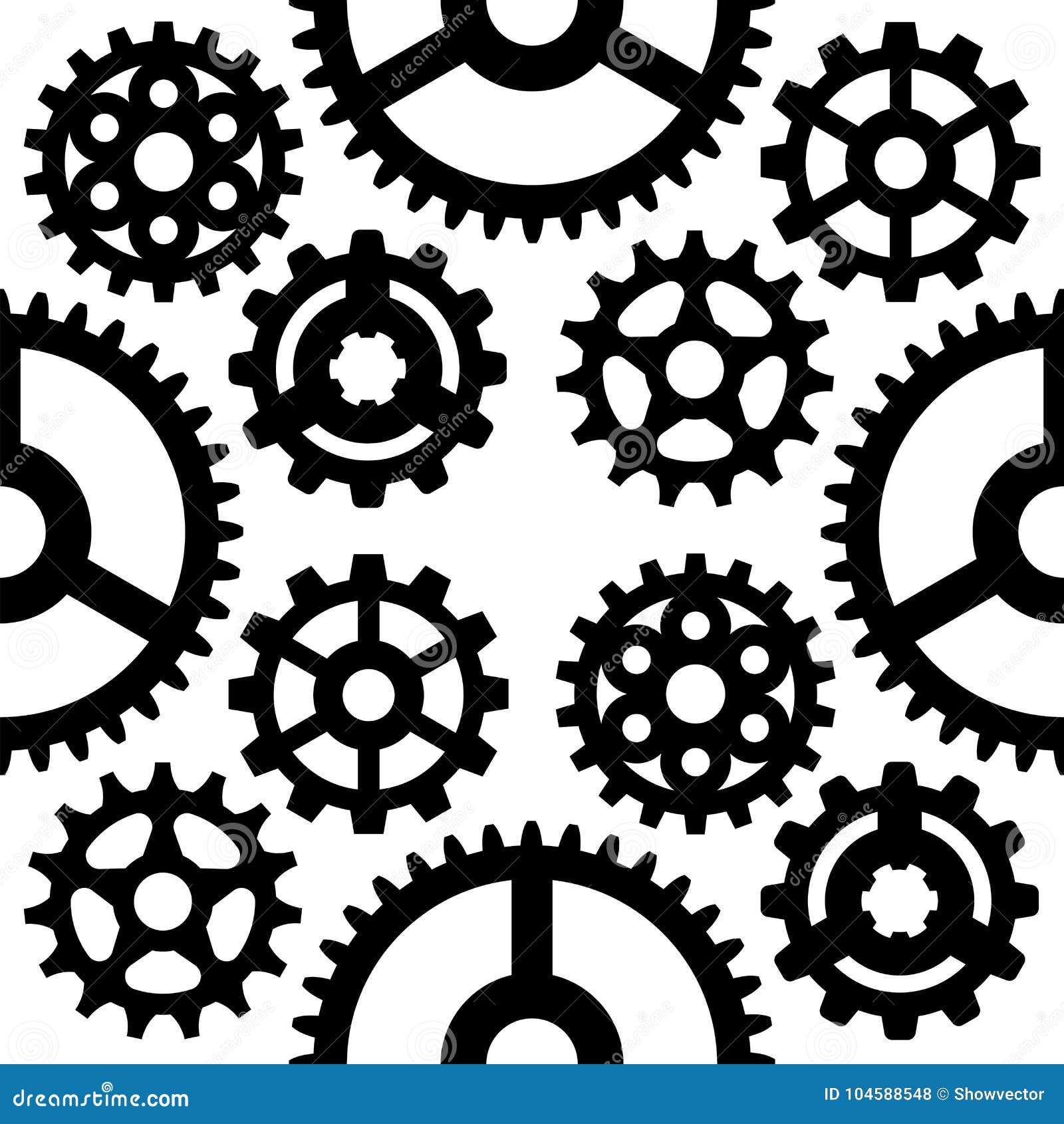 Gear Vector Illustration Mechanics Gearing Web Development Shape Work ...
