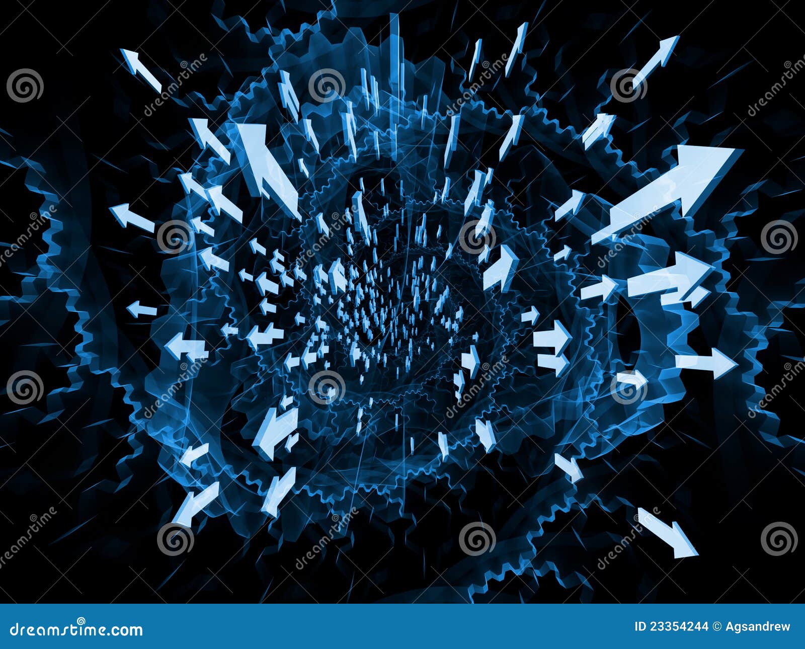 Gear vortex stock illustration. Illustration of black - 23354244