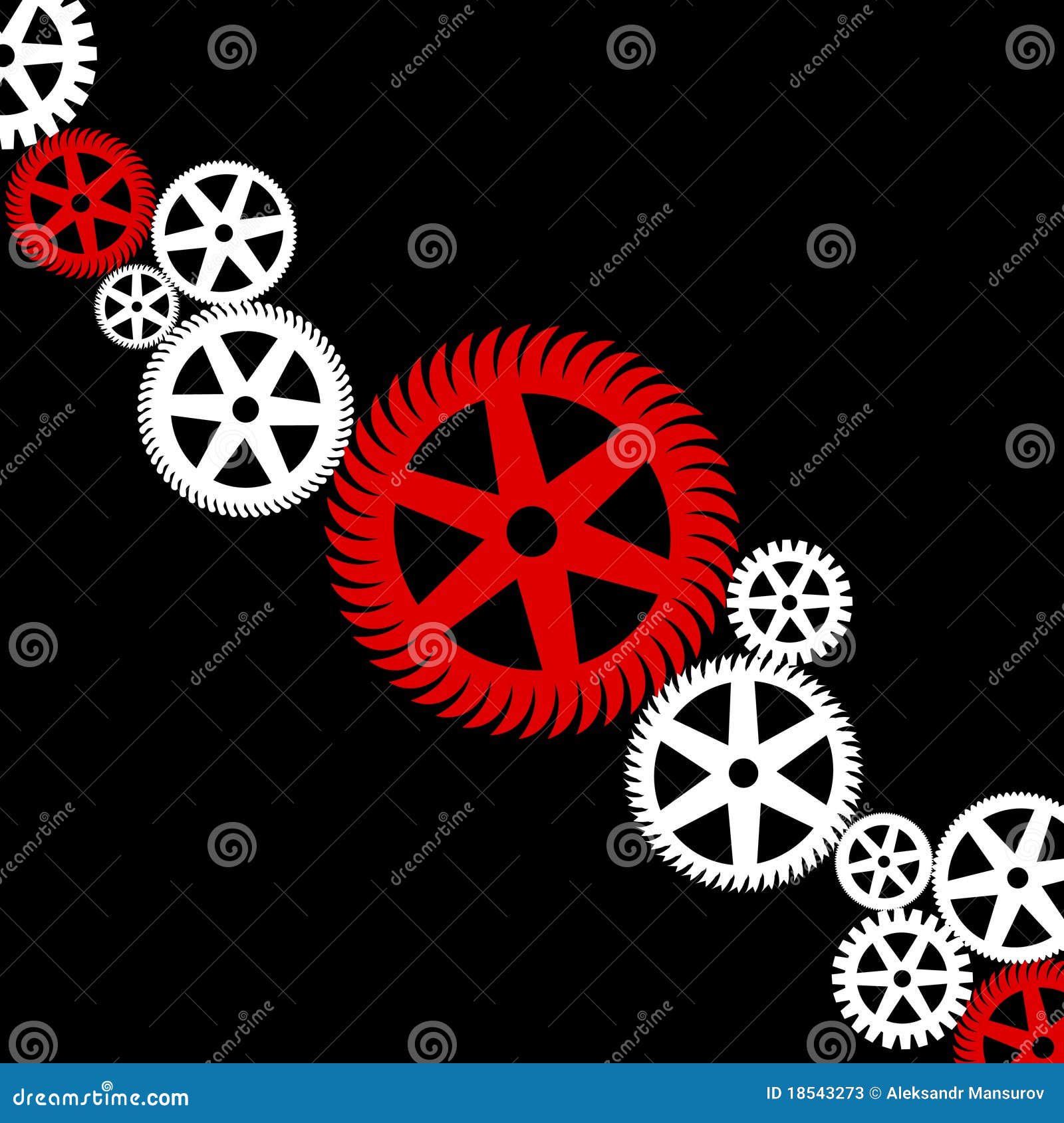 Gear wheel stock vector. Illustration of meeting, gear - 18543273