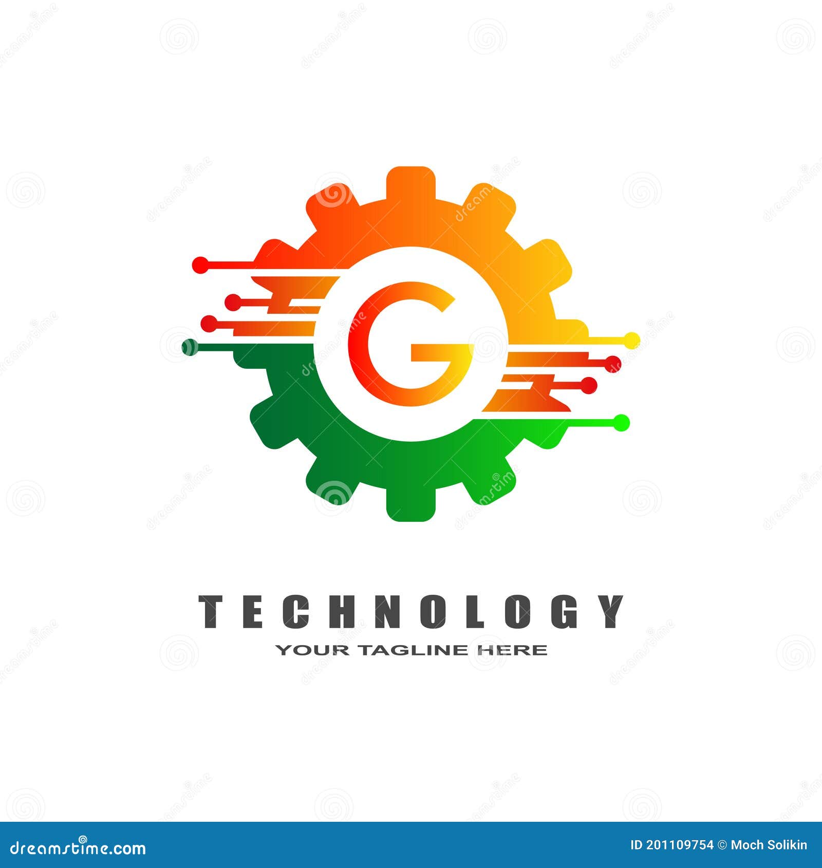 Gear Wheel Circuit Technology Flat Vector Icon for Apps or Websites ...