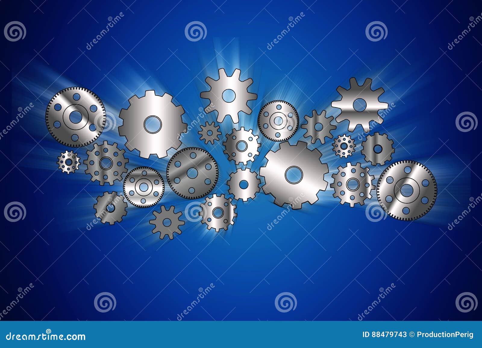 Gear Wheel Concept Isolated on Background - Technology Concept Stock ...