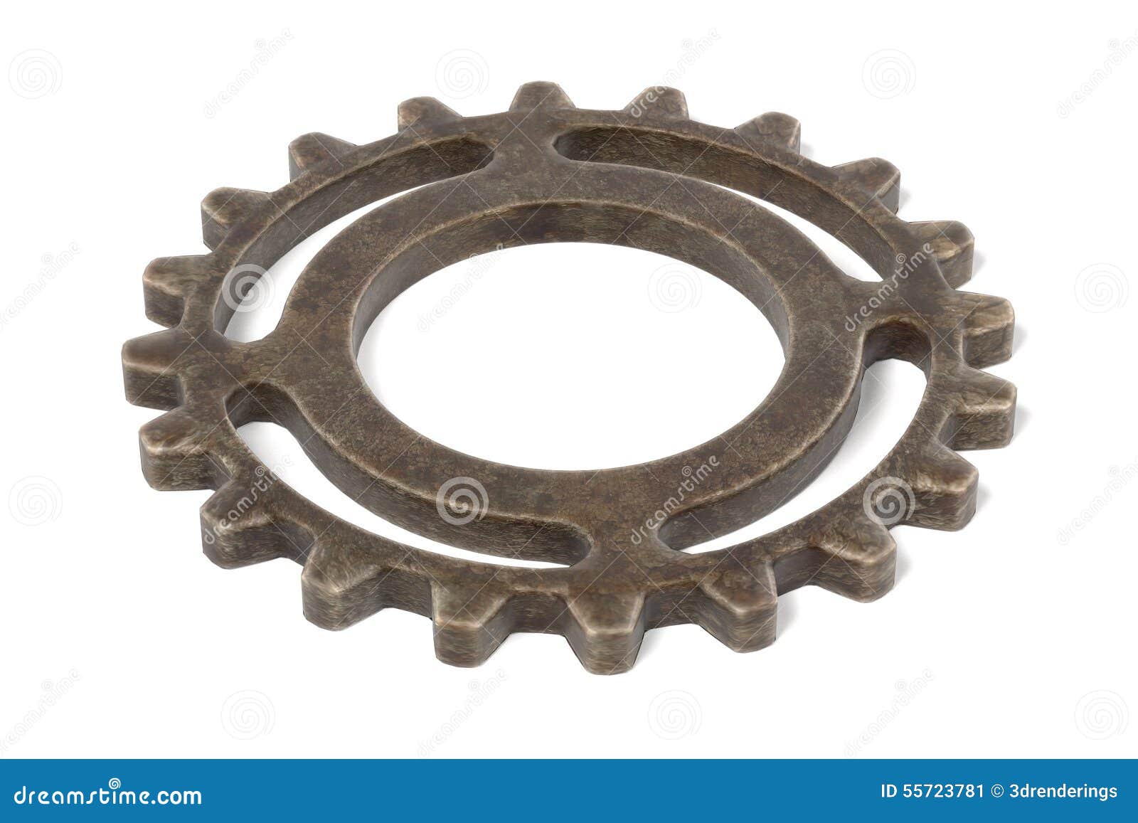 Gear wheel stock illustration. Illustration of industrial - 55723781