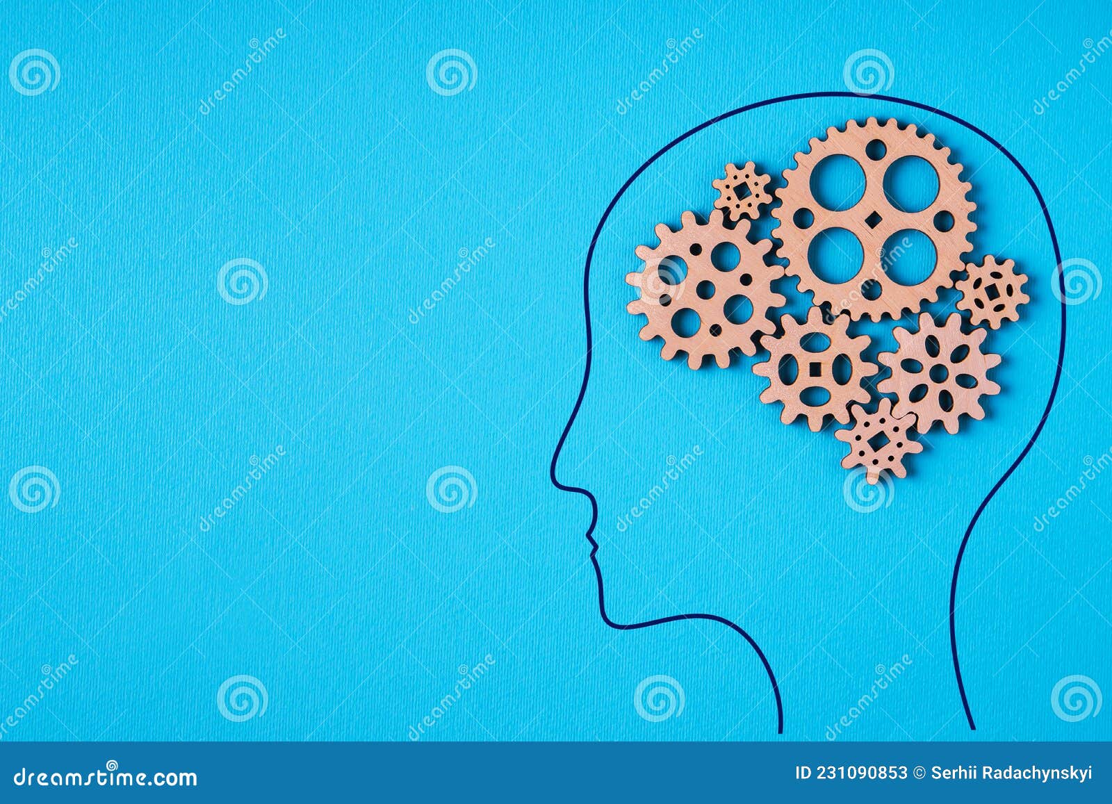 Gear Wheel, Human Brain Concept Stock Image - Image of invention ...
