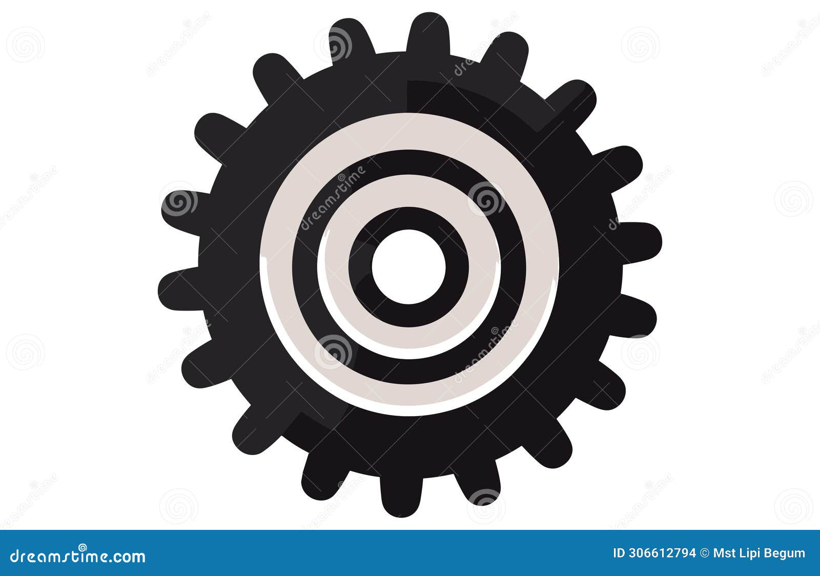 Gear Wheel Icon Set. Gear Wheel Vector Illustration Stock Illustration ...