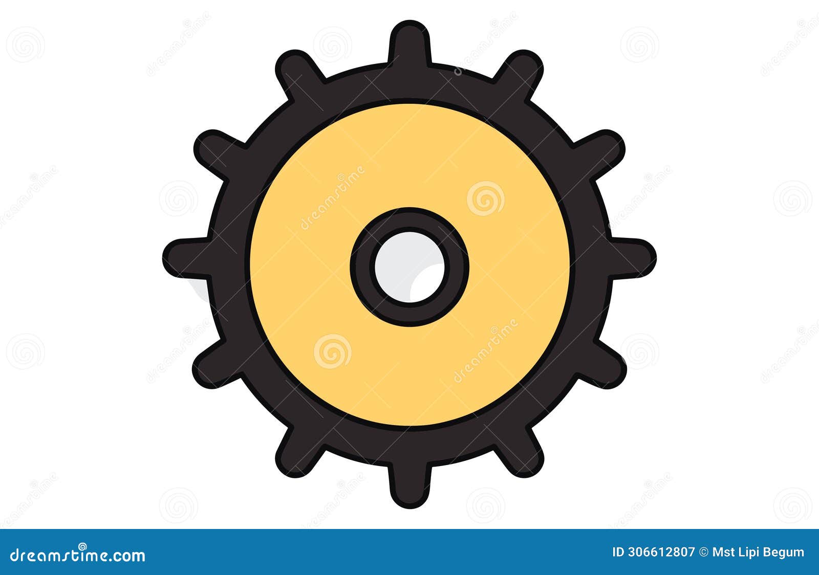 Gear Wheel Icon Set. Gear Wheel Vector Illustration Stock Vector ...