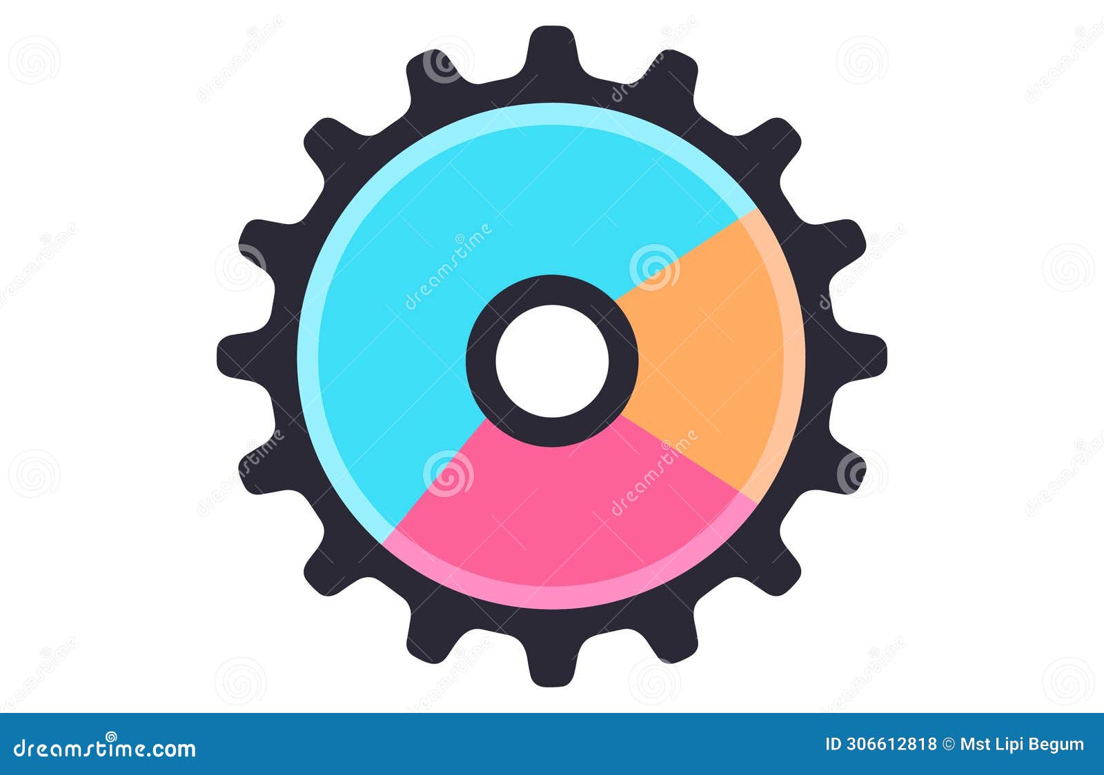Gear Wheel Icon Set. Gear Wheel Vector Illustration Stock Illustration ...
