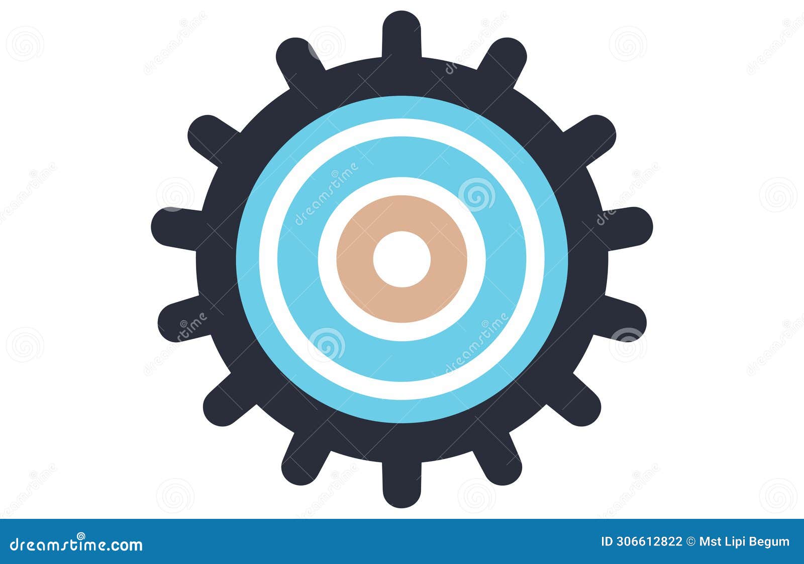 Gear Wheel Icon Set. Gear Wheel Vector Illustration Stock Illustration ...