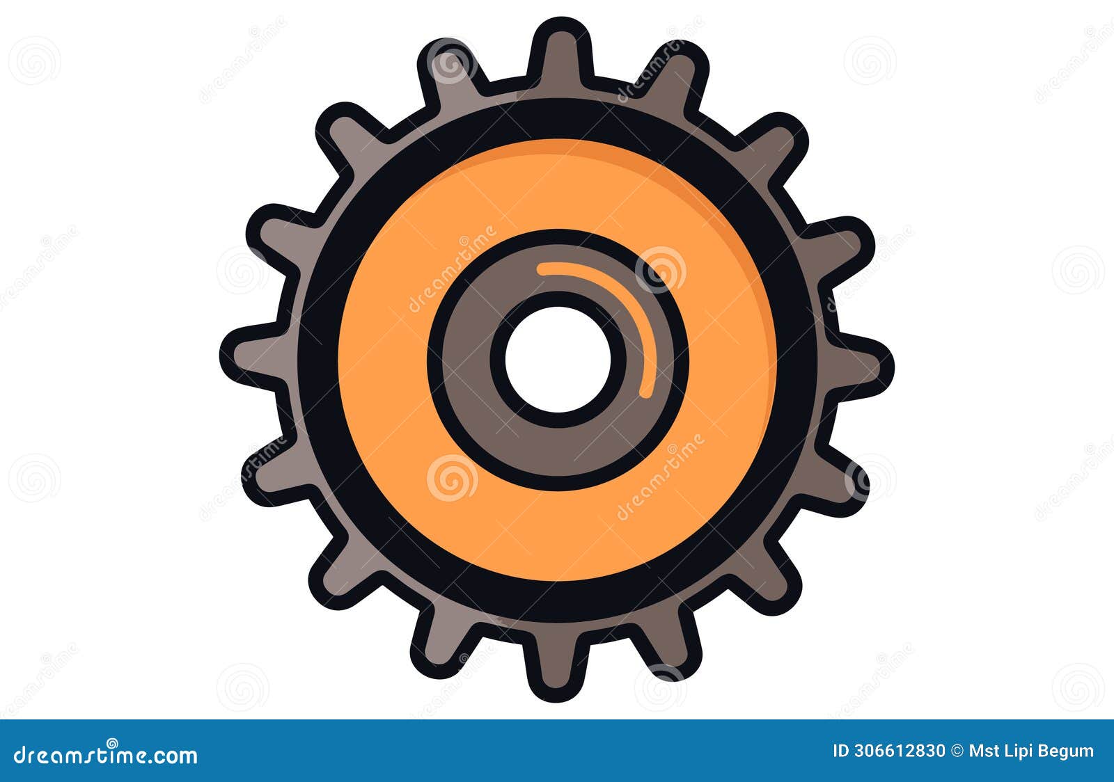 Gear Wheel Icon Set. Gear Wheel Vector Illustration Stock Illustration ...