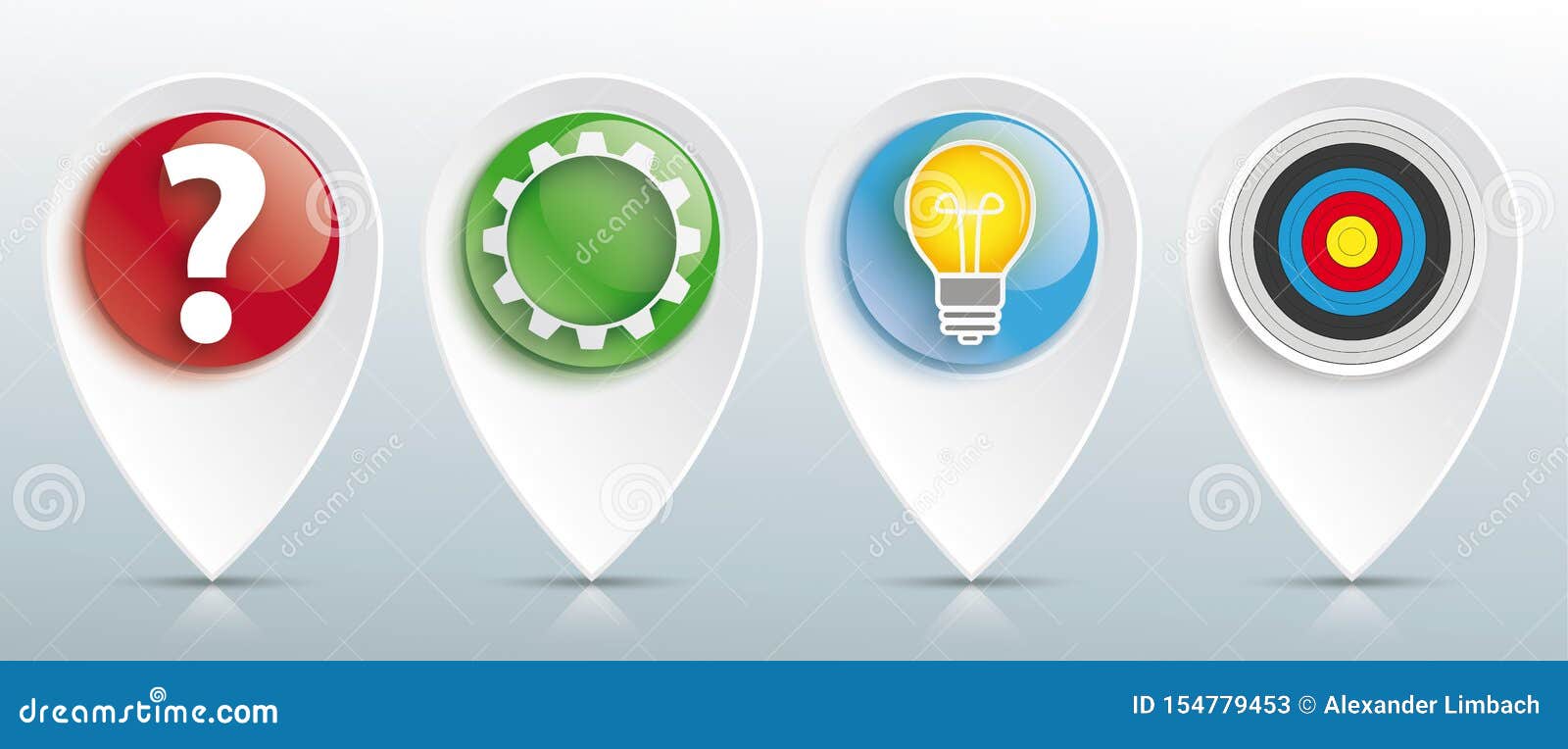 Target With Question Mark Icon. Vector | CartoonDealer.com #150793869