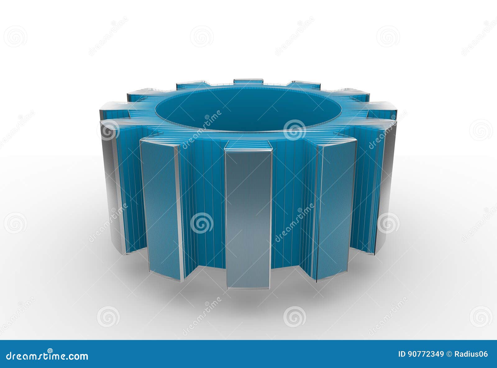Gear Wheel Isometric Model. Stock Illustration - Illustration of ...