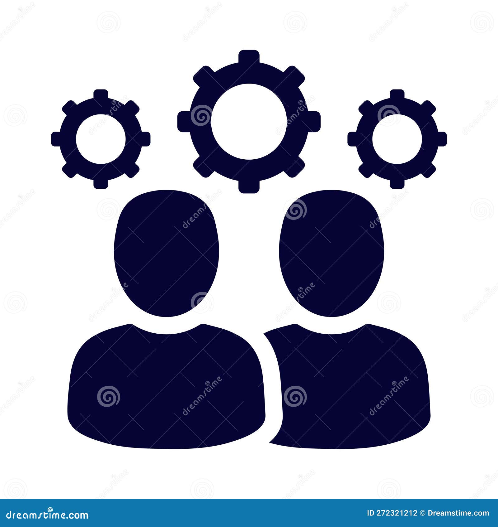 Gear, Wheel, Man, Administration Icon Stock Vector - Illustration of ...