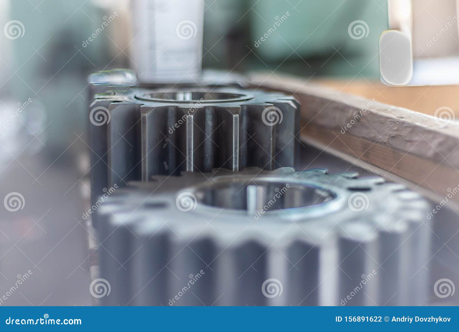 The Gear Wheel after Milling and Grinding Processing Lie on the Rack ...