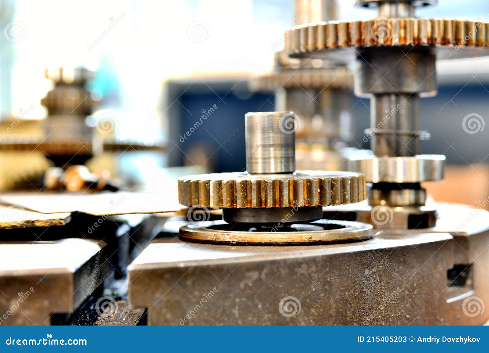 Gear Wheel of the Reduction Mechanism Being Repaired in the Workshop ...