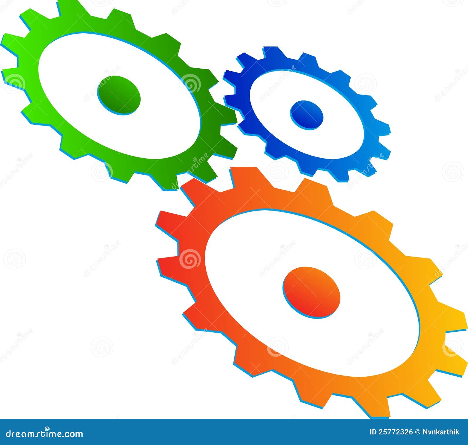 Set Of Gear Wheels Vector | CartoonDealer.com #5471899