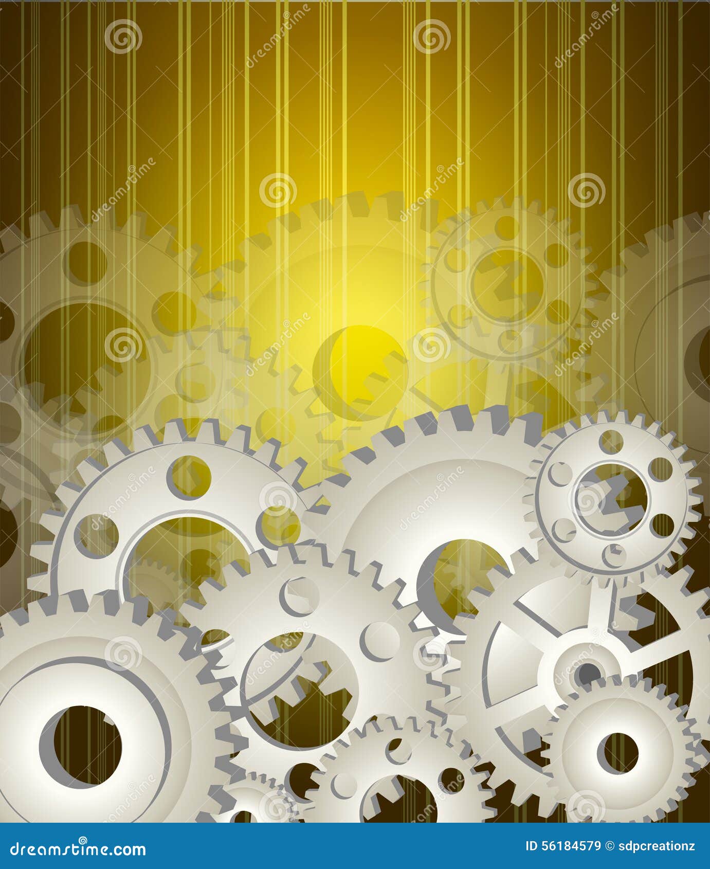 Gear wheels background stock illustration. Illustration of modern ...