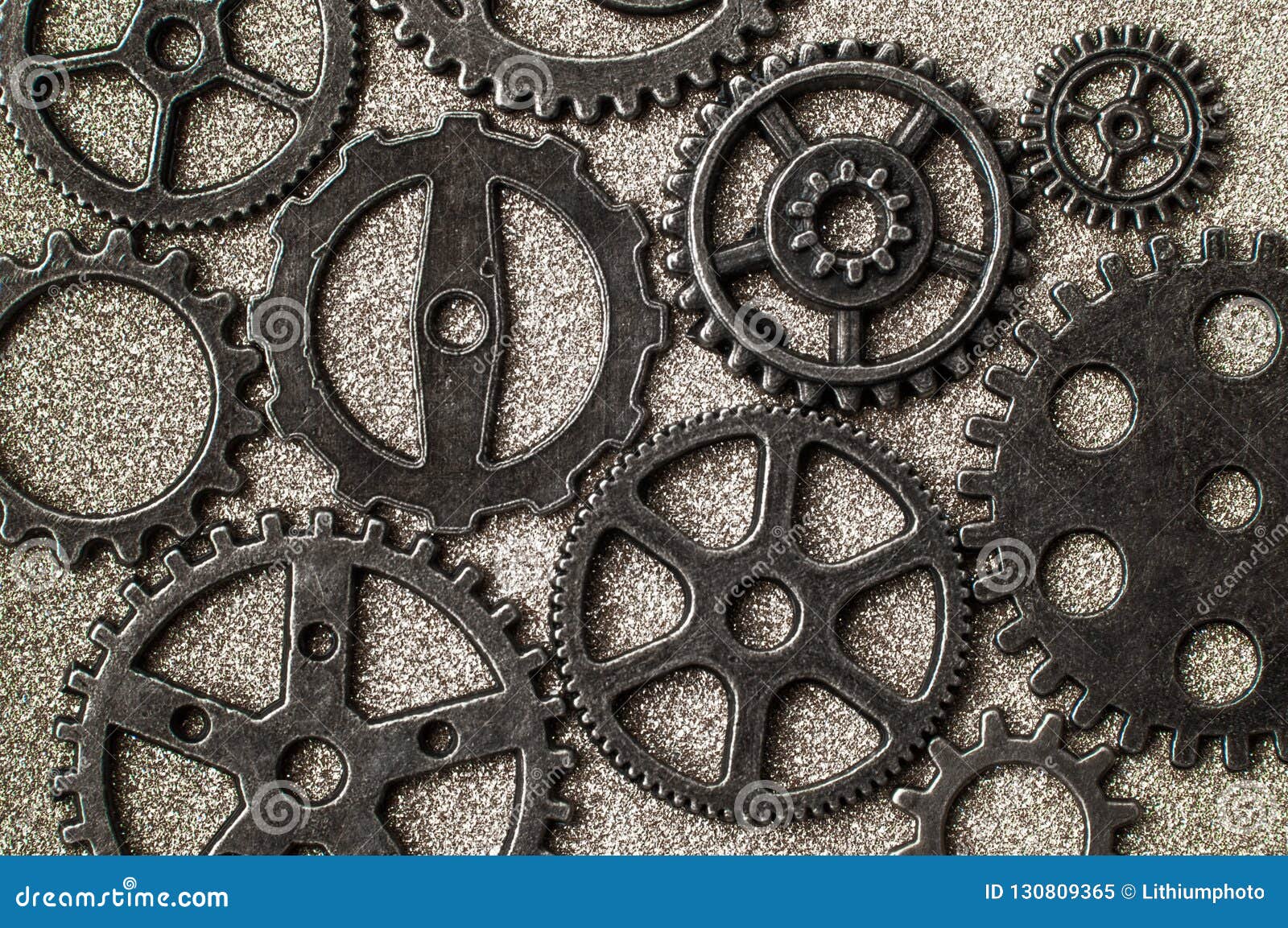 Gear Wheels on Glittering Background Stock Image - Image of retro ...