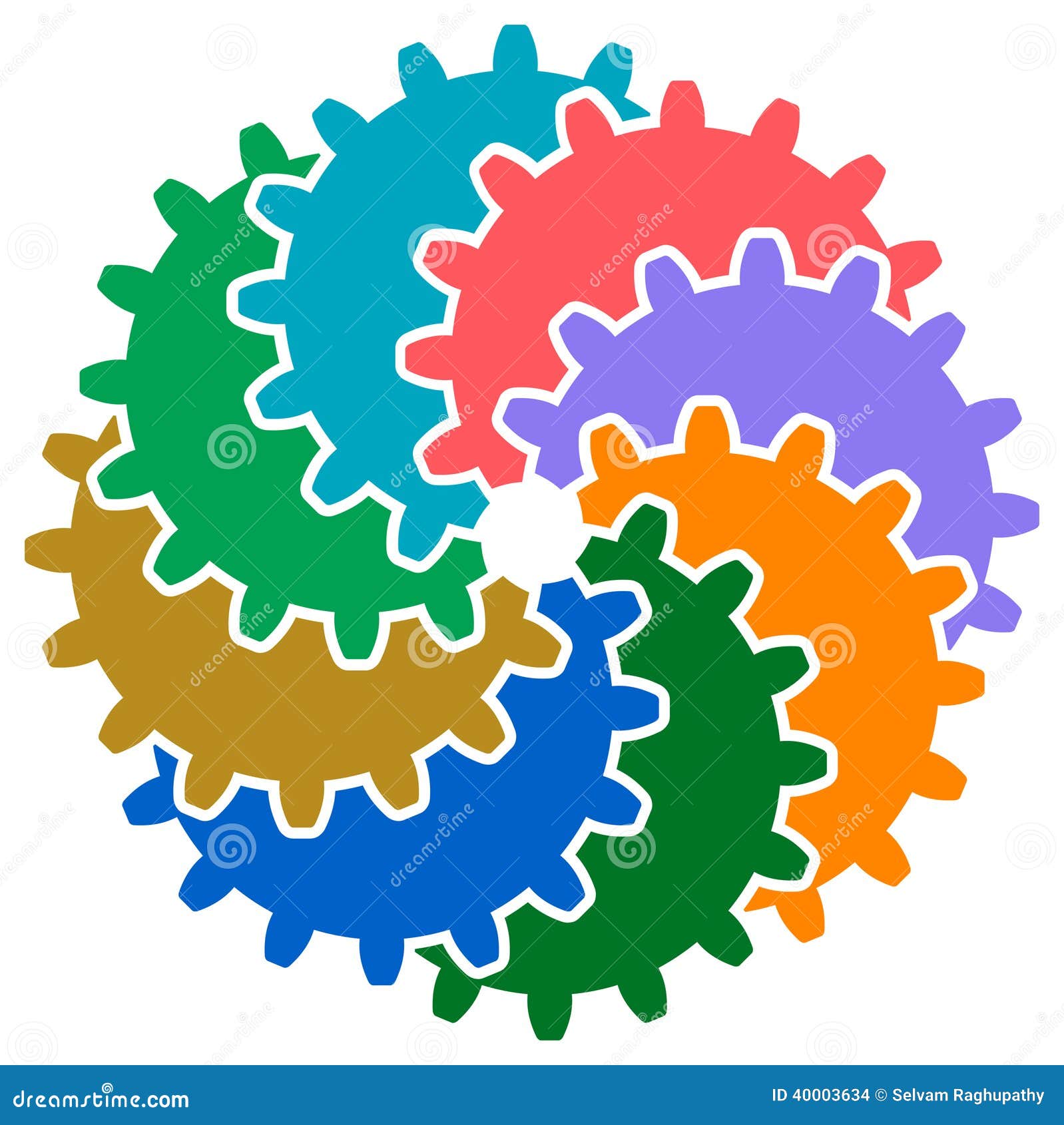 Set Of Gear Wheels Vector | CartoonDealer.com #5471899