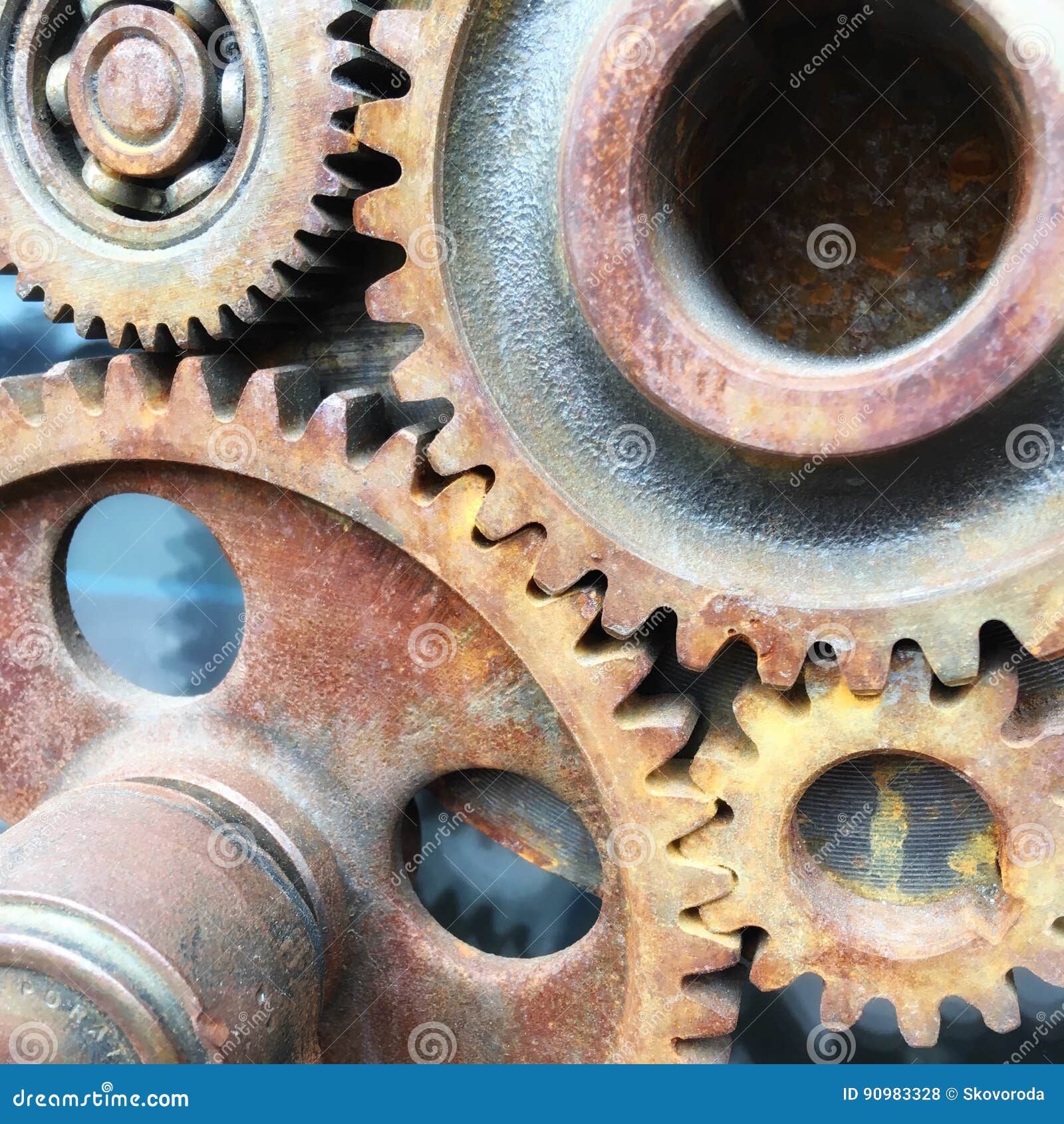 Gear wheels stock photo. Image of style, rust, antuque - 90983328