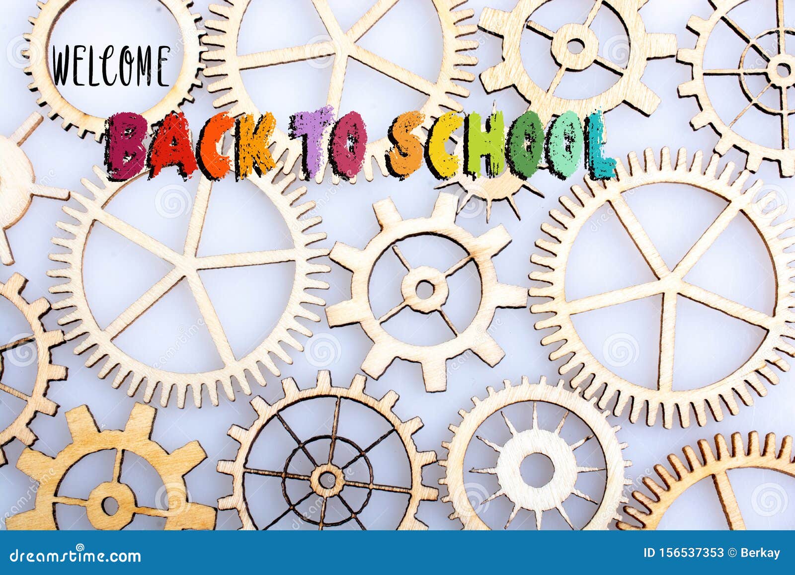 Gear Wheels on White Background As Concept of Engineering Stock Image ...