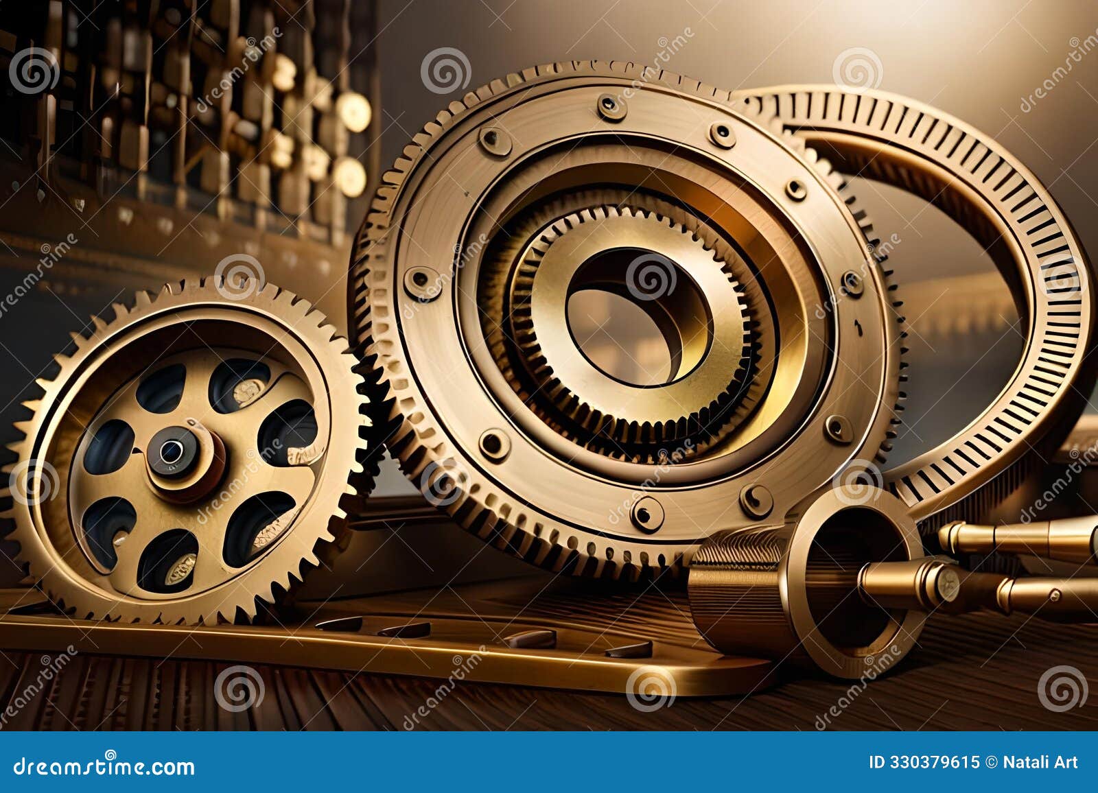 Gear, Which is a Rotating Circular Machine Part Stock Illustration ...