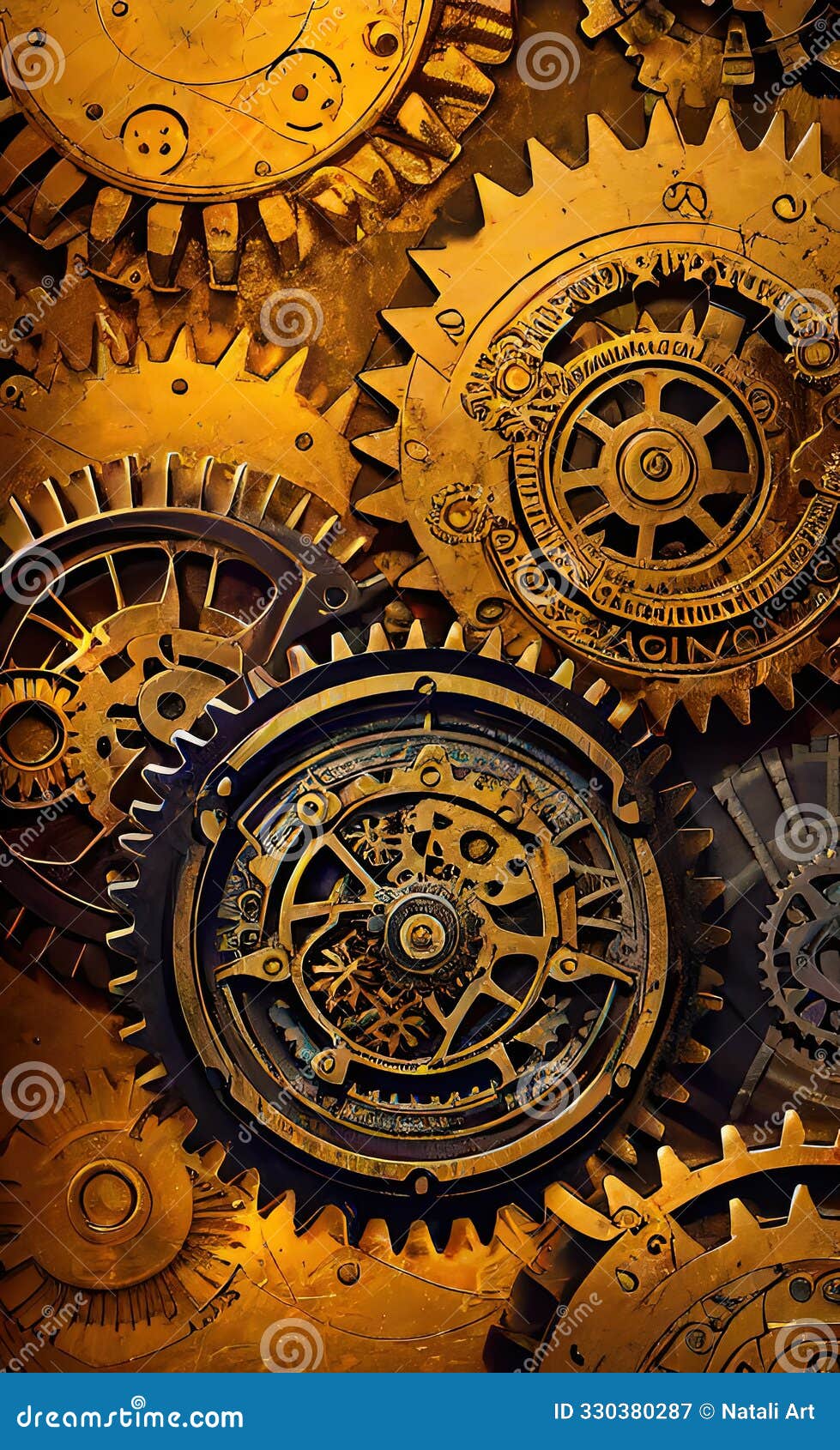 Gear, Which is a Rotating Circular Machine Part Stock Illustration ...