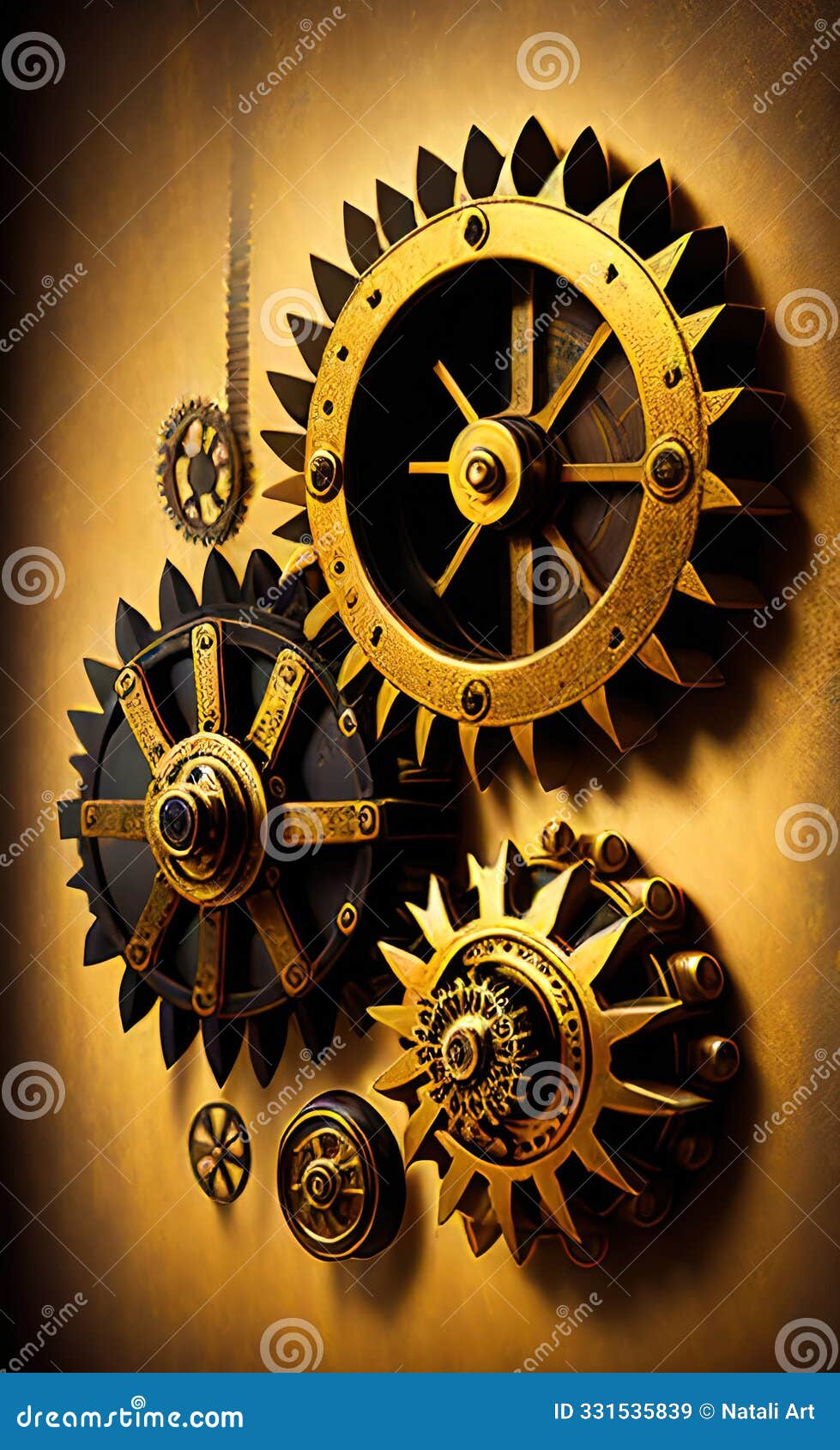 Gear, Which is a Rotating Circular Machine Part Stock Illustration ...