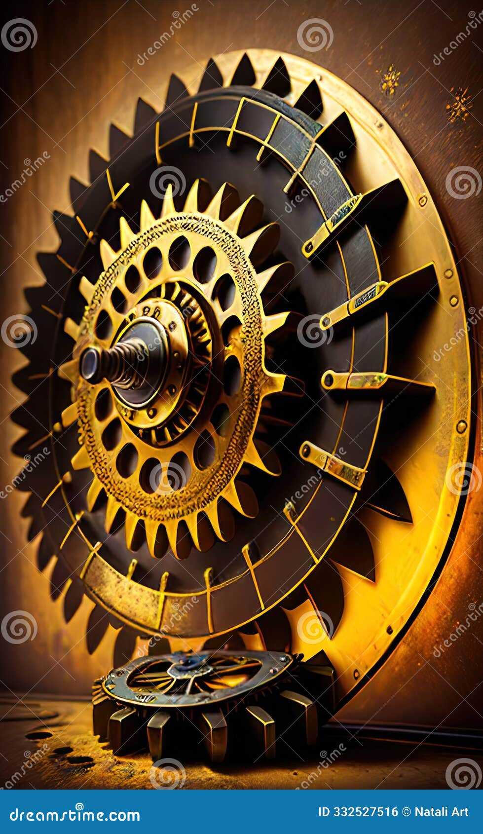 Gear, Which is a Rotating Circular Machine Part Stock Illustration ...