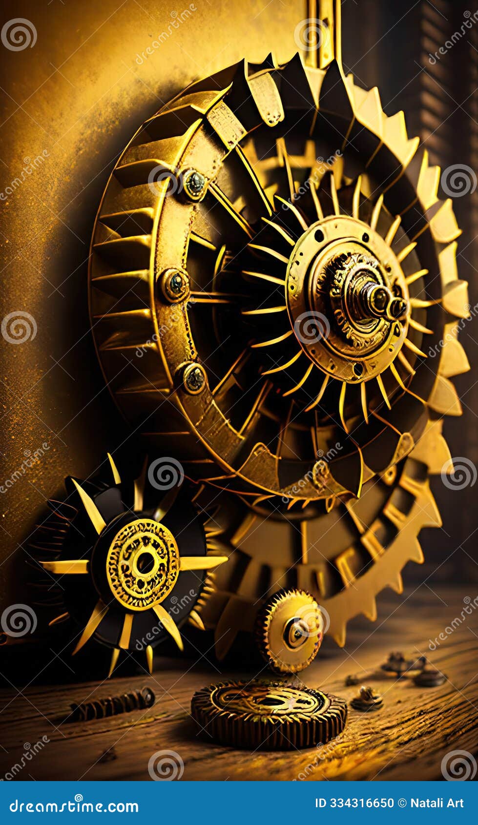 Gear, Which is a Rotating Circular Machine Part Stock Illustration ...