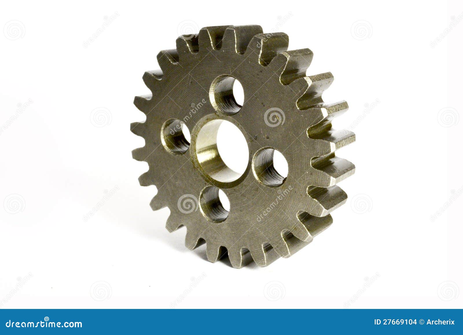 Gear on white stock photo. Image of production, industry - 27669104