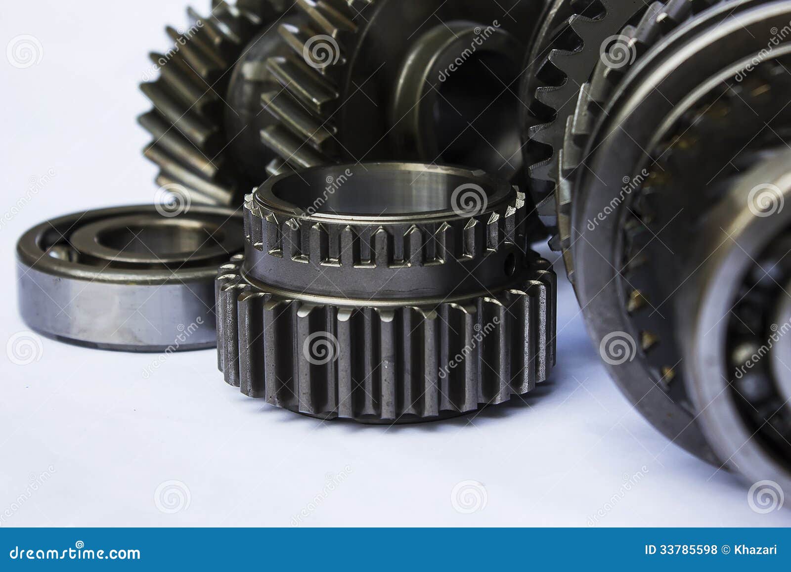 Gear on a white background stock photo. Image of mechanical - 33785598