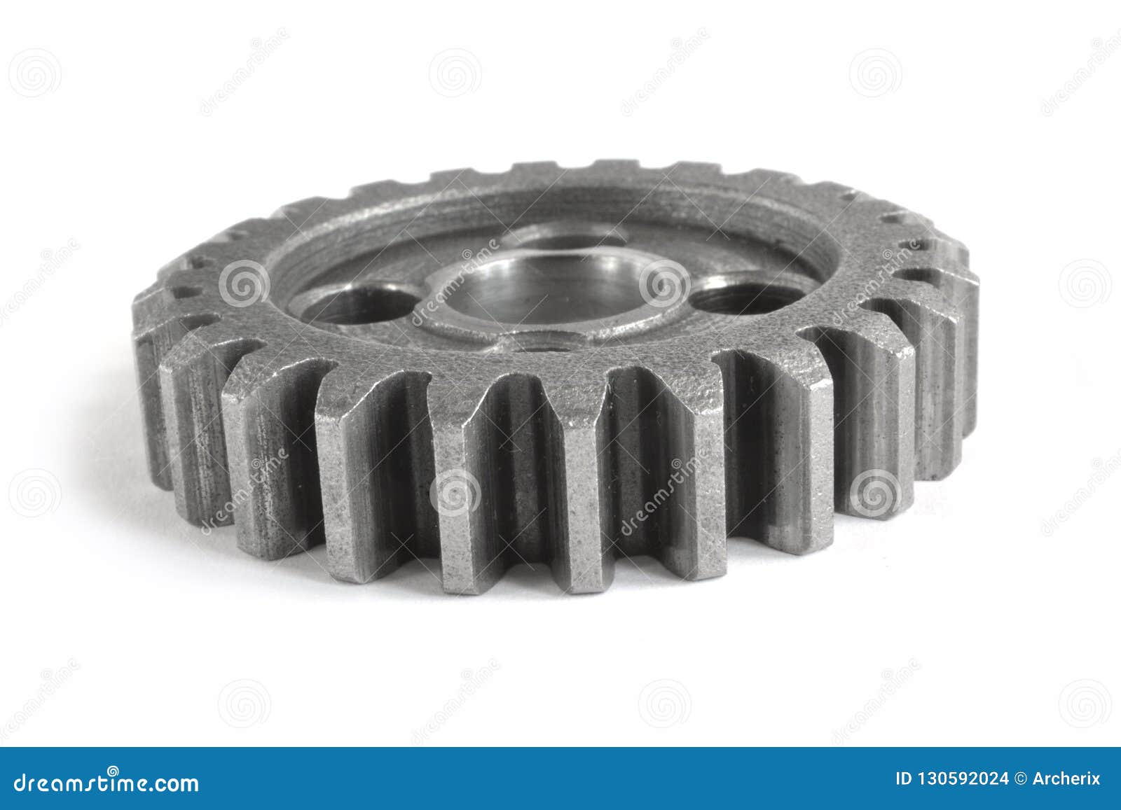 Gear on white stock photo. Image of manufacturing, manufacture - 130592024