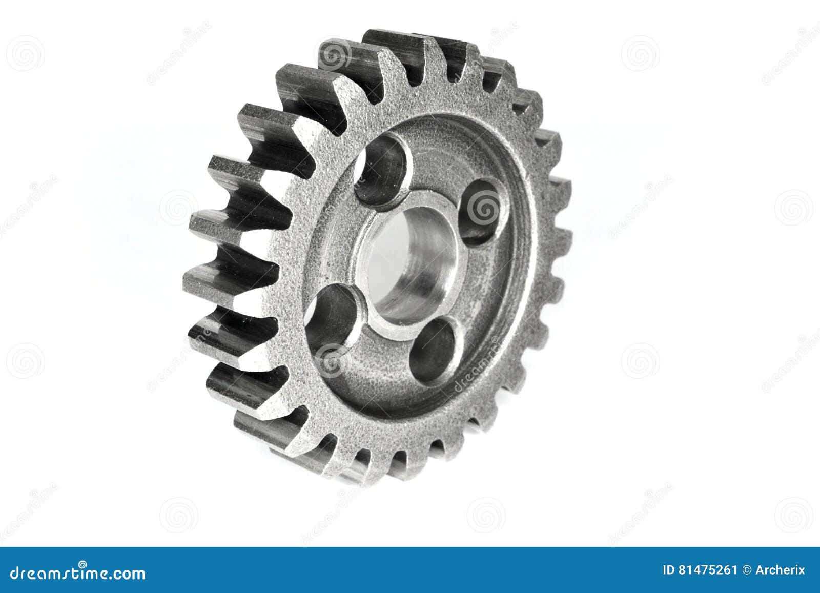 Gear on white stock image. Image of metal, technology - 81475261