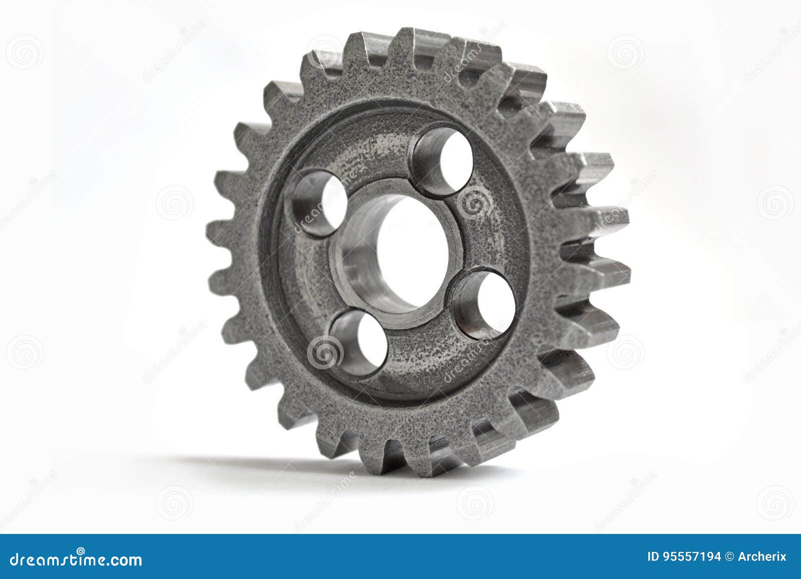 Gear on white stock photo. Image of manufacturing, metal - 95557194