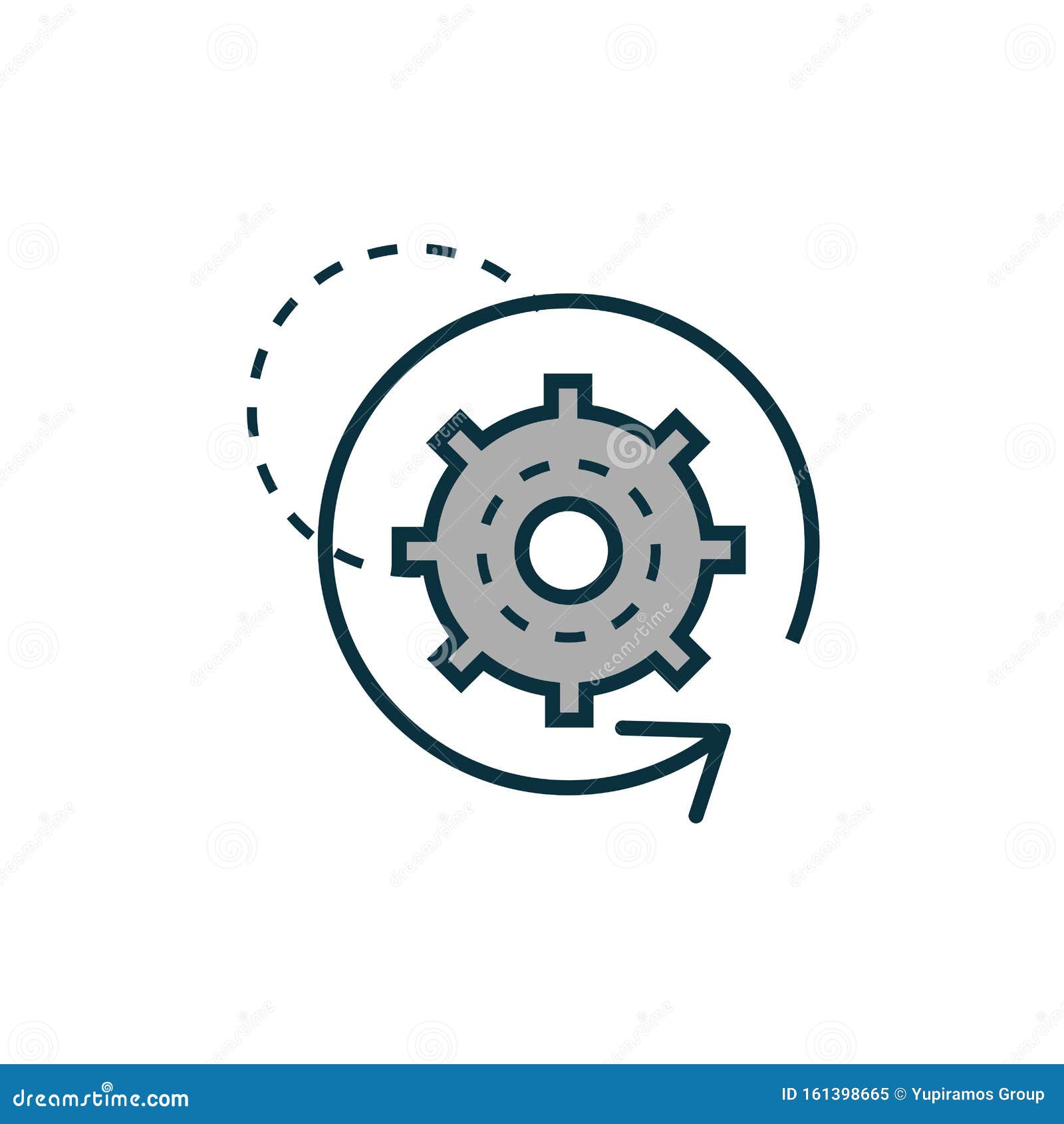 Gear Work Tools Engineering Icon Stock Vector - Illustration of factory ...