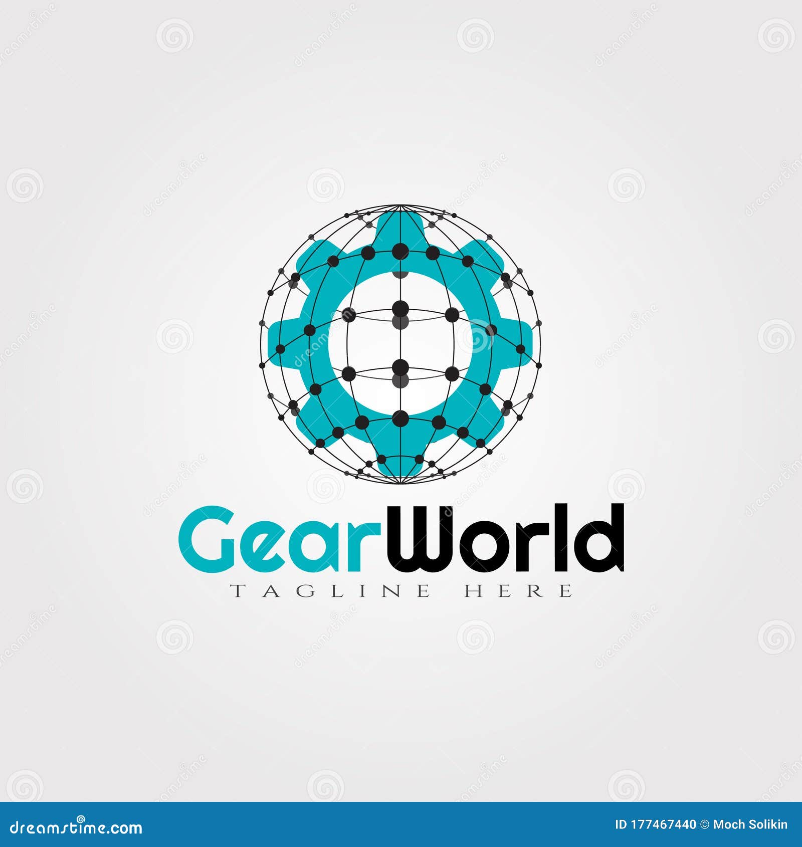 Gear World Map Stock Photography | CartoonDealer.com #42546884