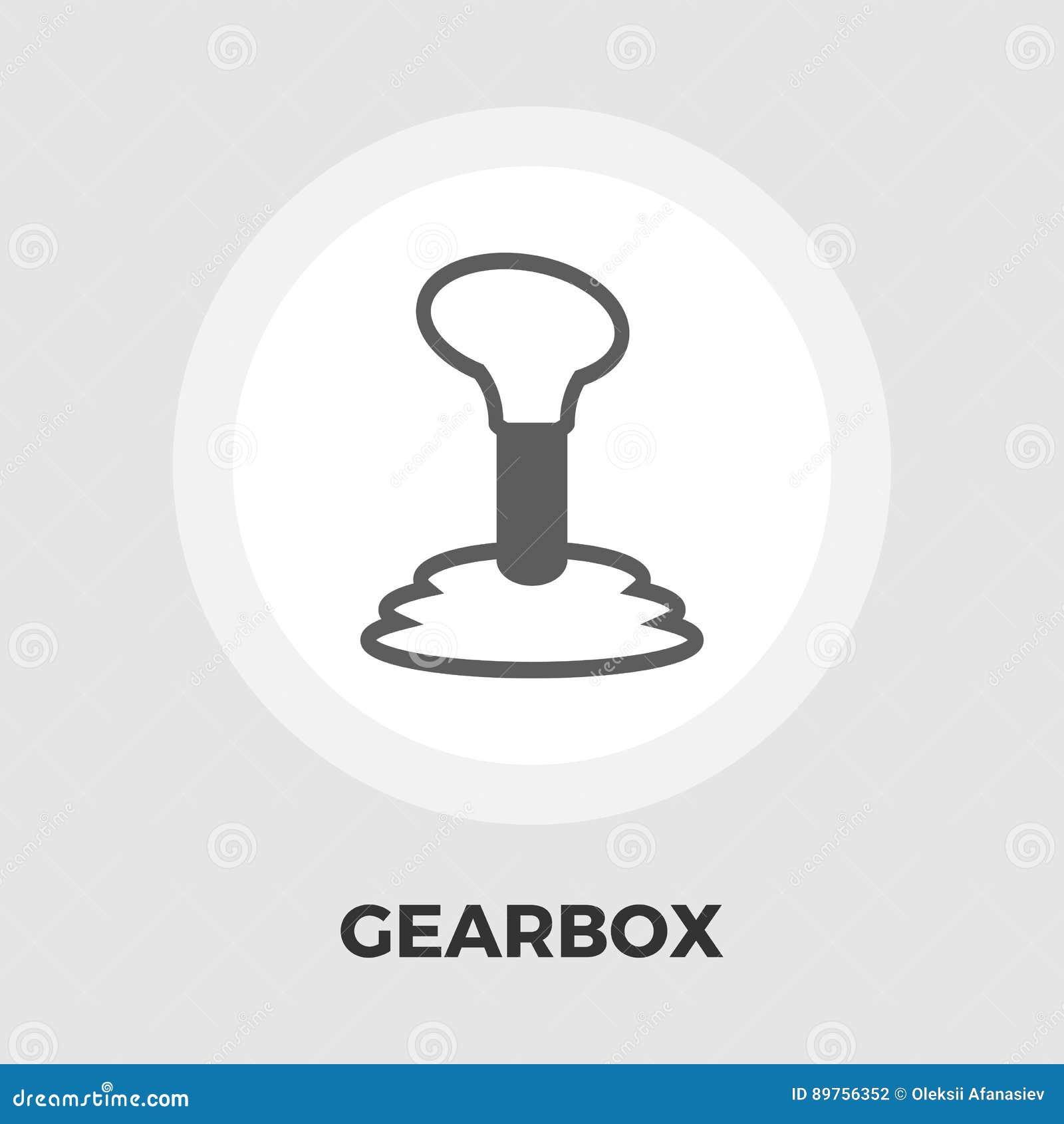 Gearbox Flat Icon. Speed Shifter Blue Icons In Trendy Flat Style ...