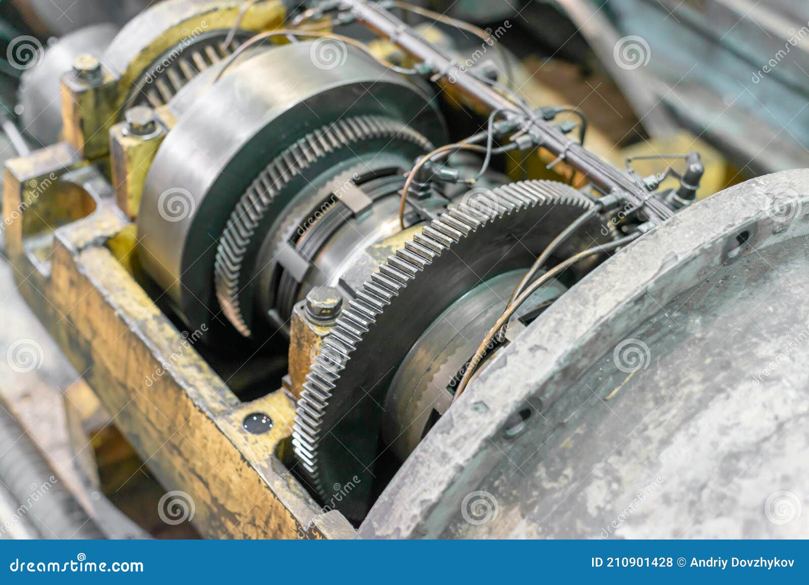 Gearbox of Modes and Revolutions of a CNC Metalworking Machine Stock ...
